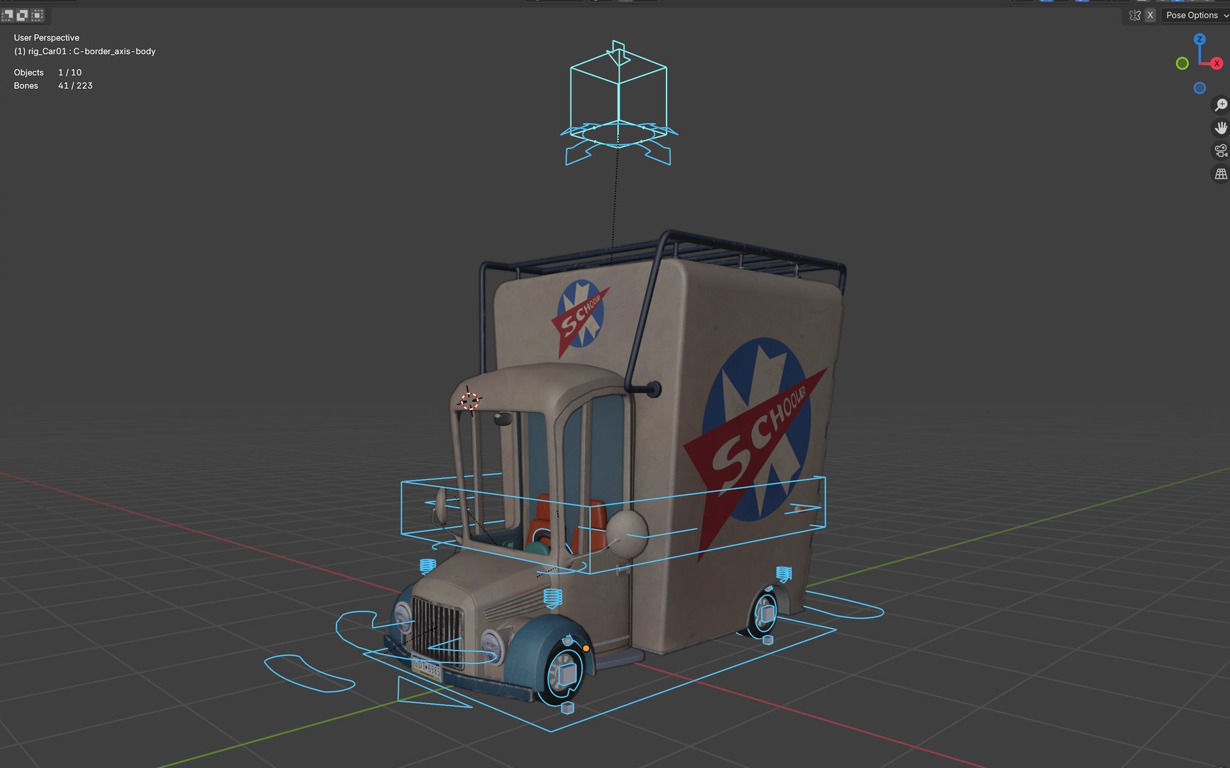 3D Cartoon Car Rigged - TurboSquid 2427660