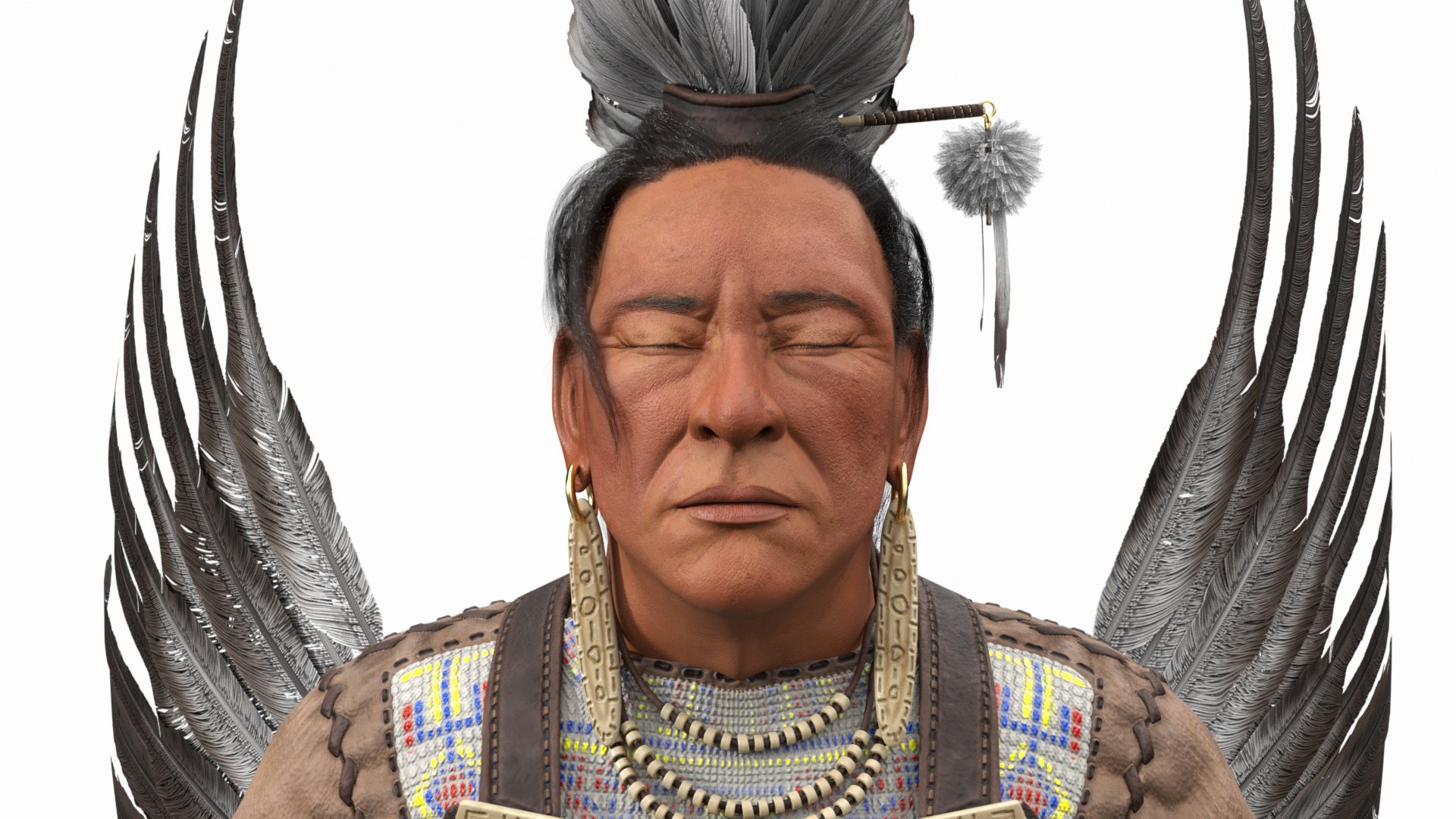 3D Lodge And American Indian Model - TurboSquid 2319406