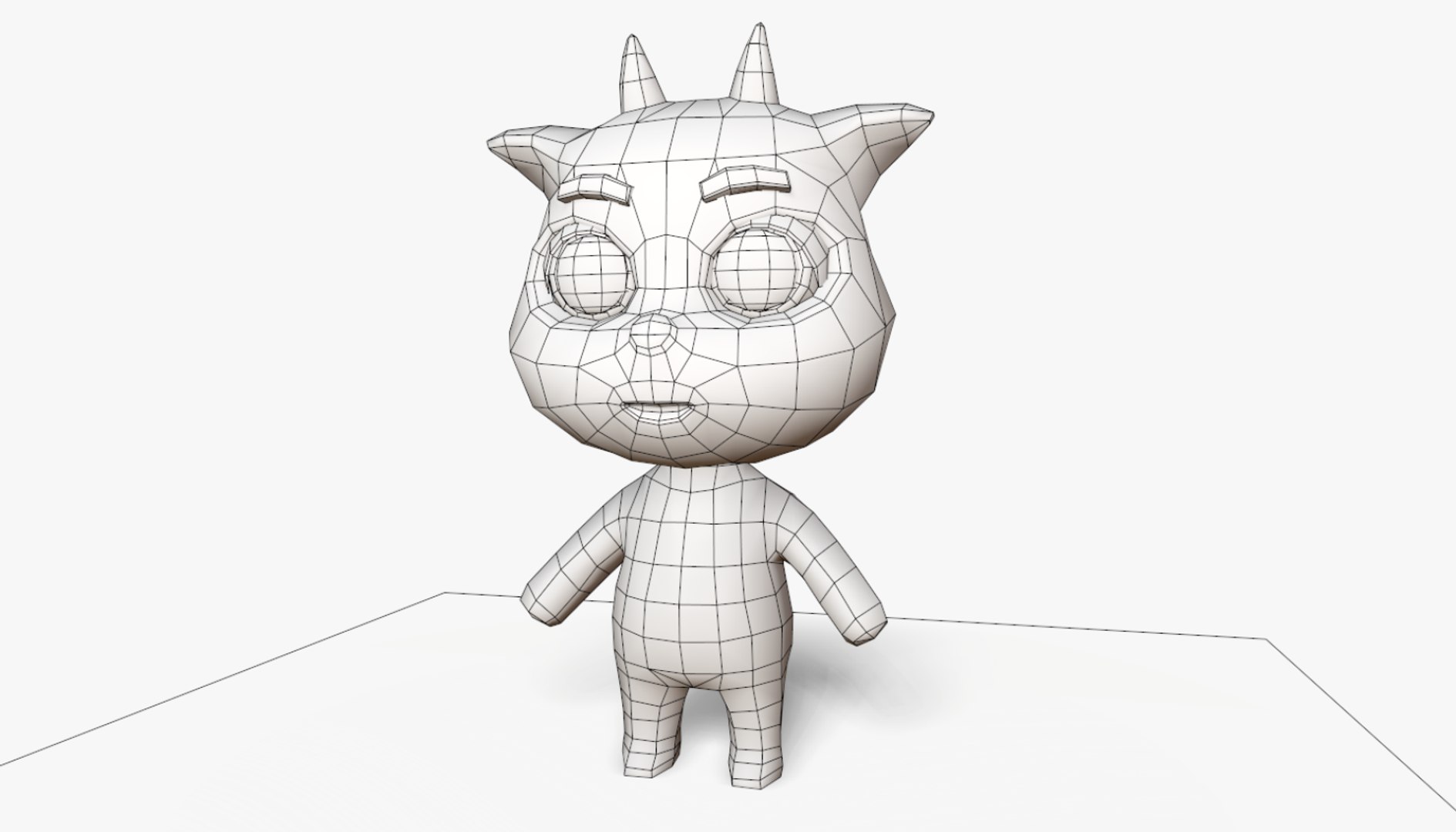 3D cute cartoon goat mobile model - TurboSquid 1395696