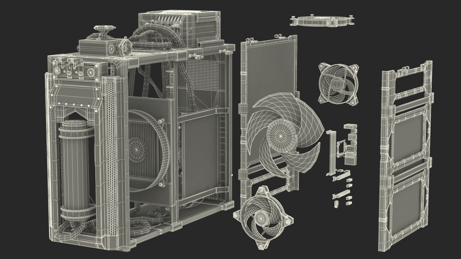 Cyberpunk Style Gaming PC 3D - TurboSquid 2112328