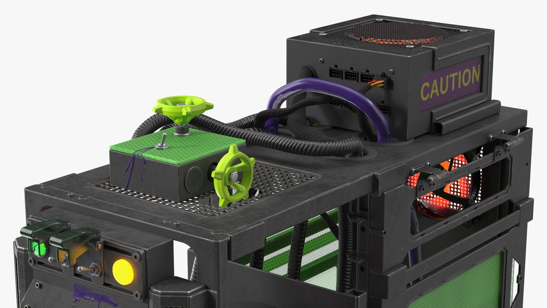 Cyberpunk Style Gaming PC 3D - TurboSquid 2112328