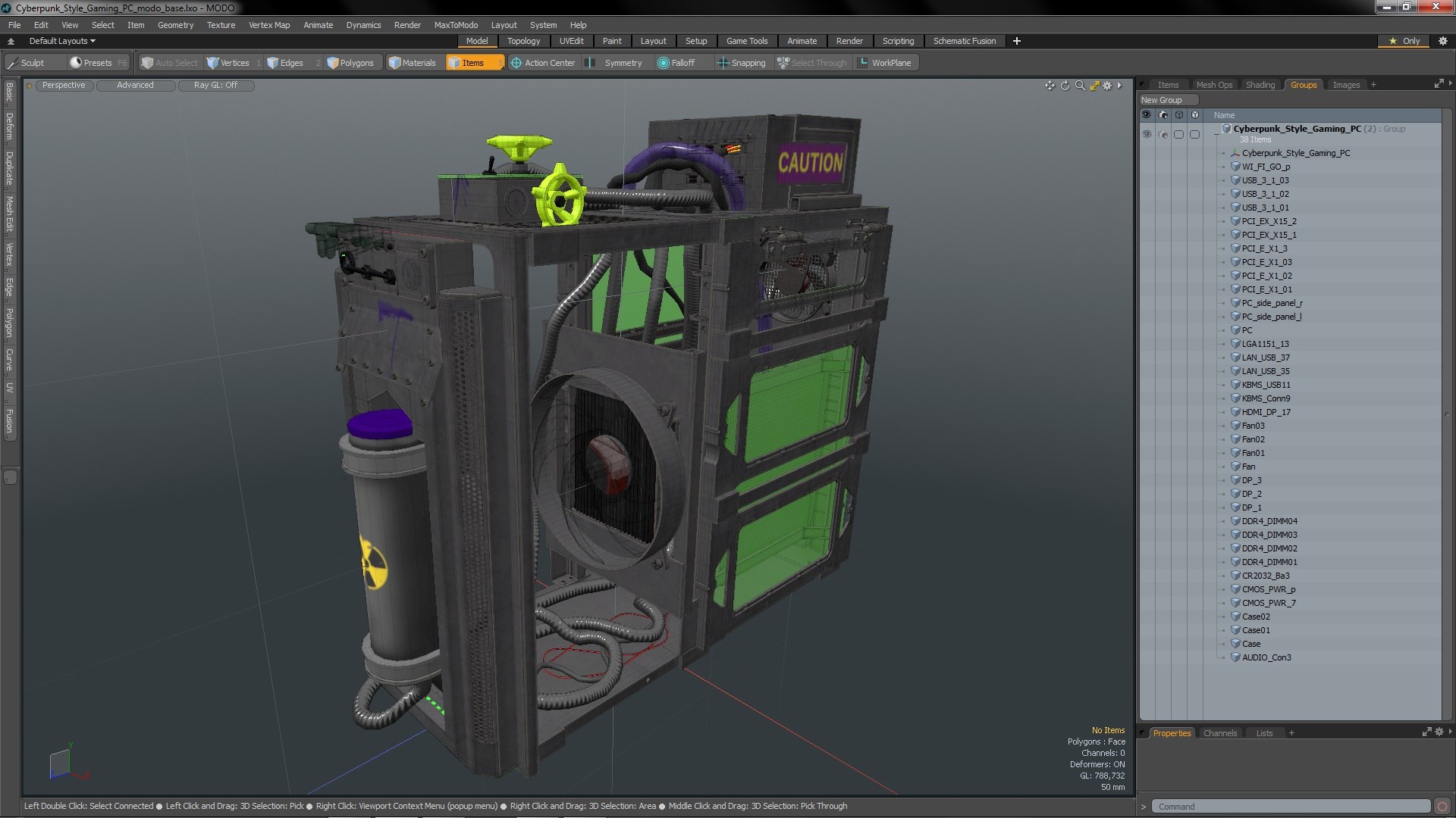 Cyberpunk Style Gaming PC 3D - TurboSquid 2112328