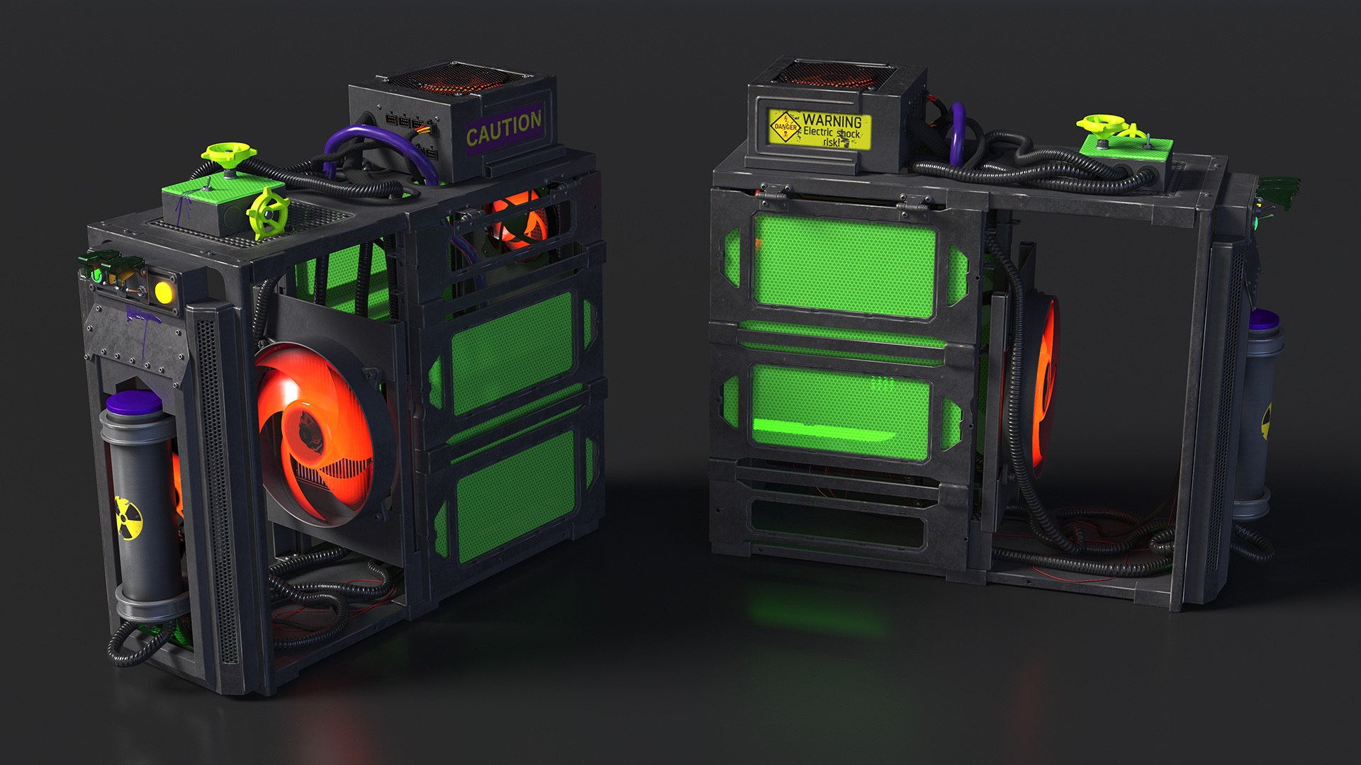 Cyberpunk Style Gaming PC 3D - TurboSquid 2112328