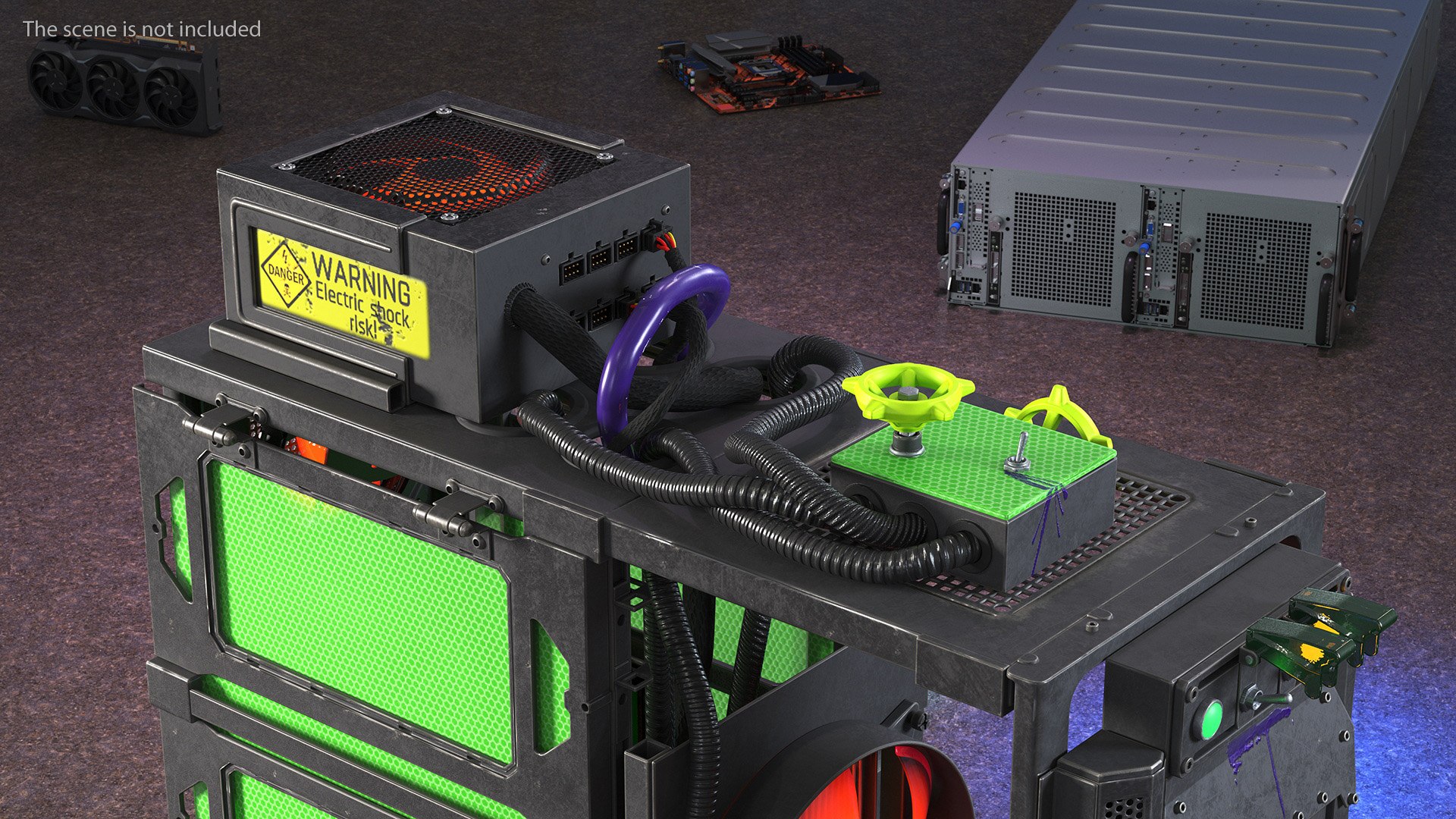 Cyberpunk Style Gaming PC 3D - TurboSquid 2112328