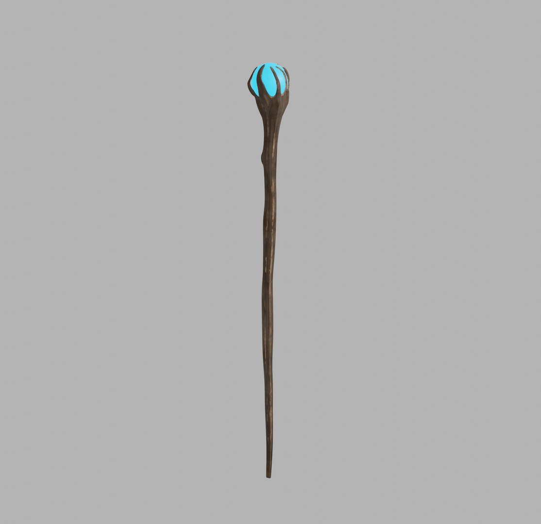 Mage Staff 3D Model - TurboSquid 2421694