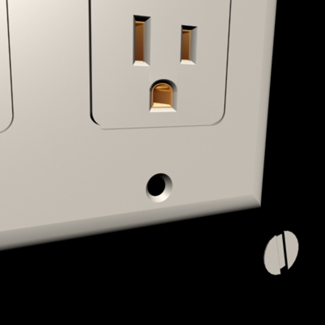 3d plate decora outlet cat5 model