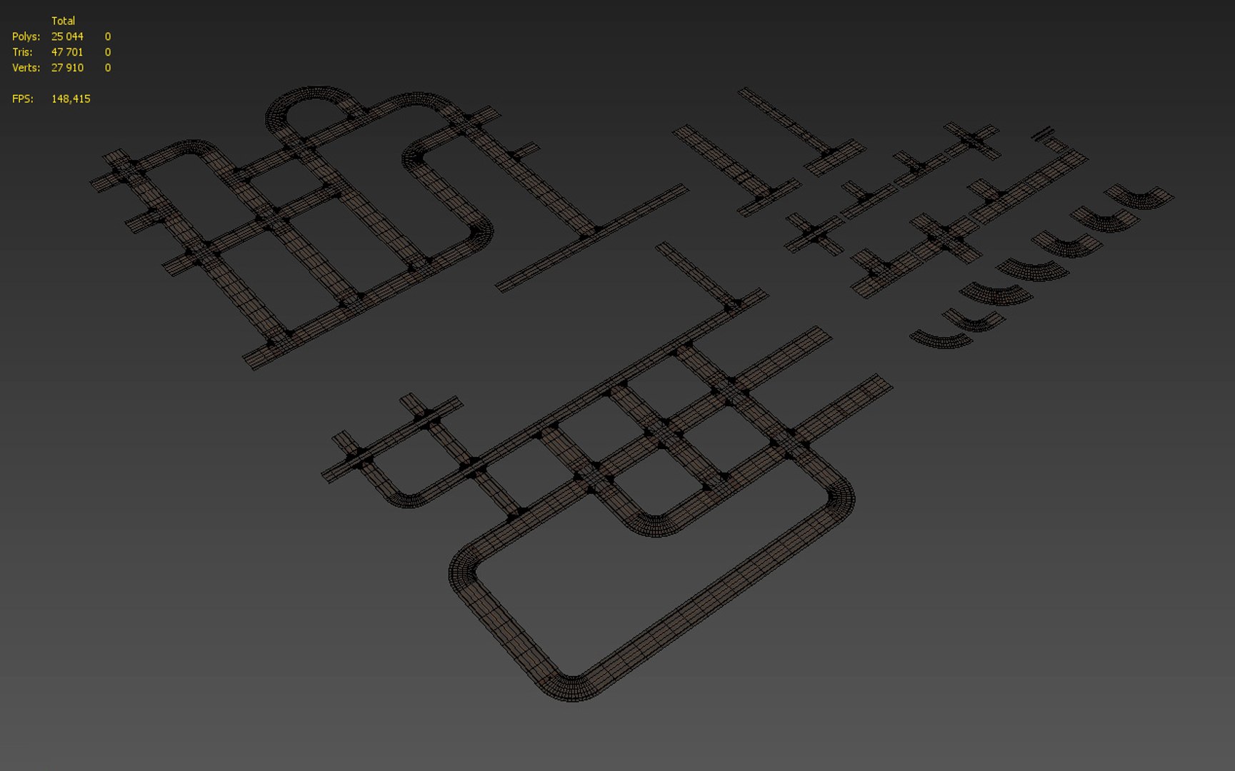 3D Modular Road Set Hd Model - TurboSquid 1161669