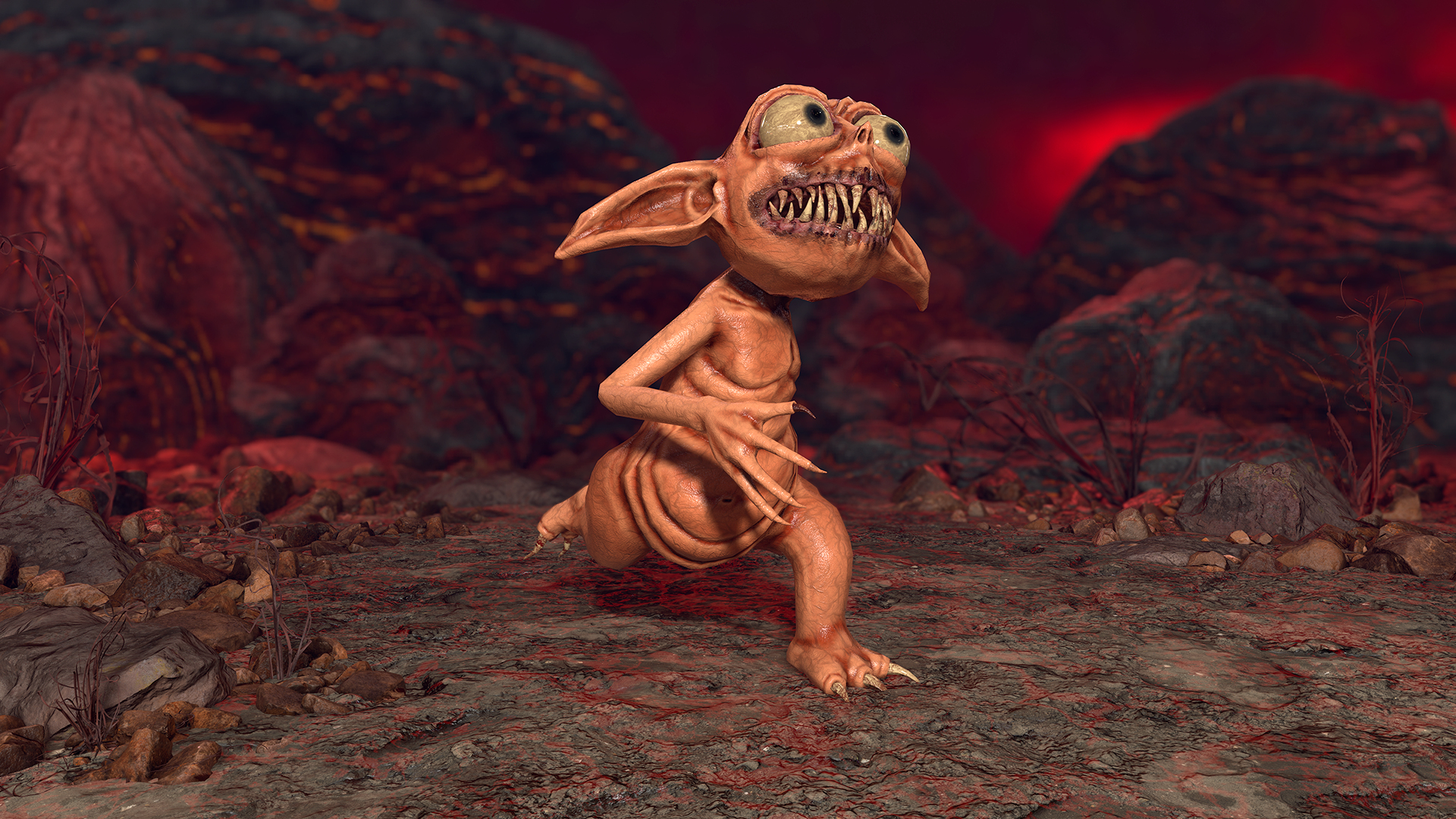 3D young imp model - TurboSquid 1527704