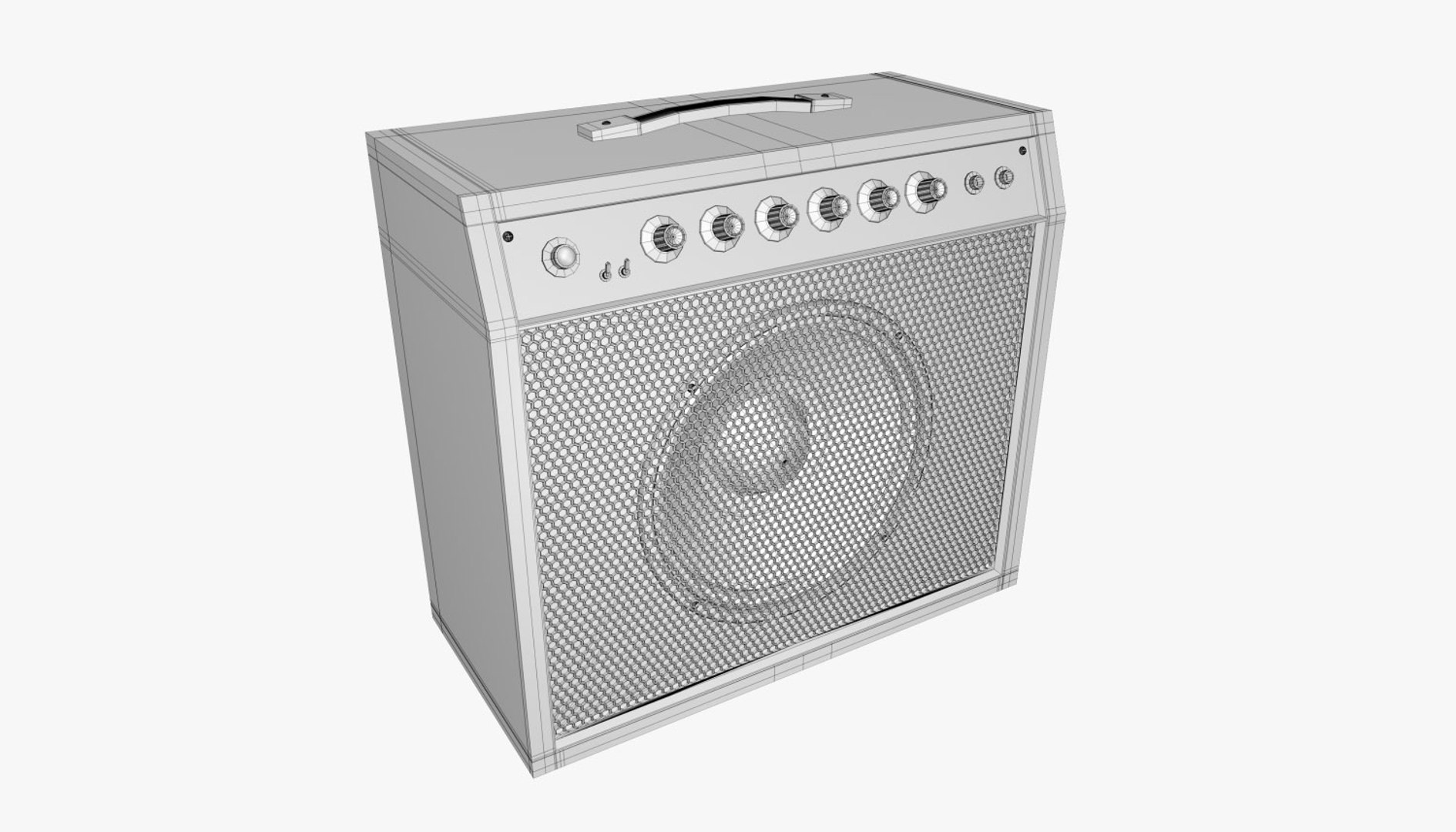 3D Guitar Amp - TurboSquid 1178271