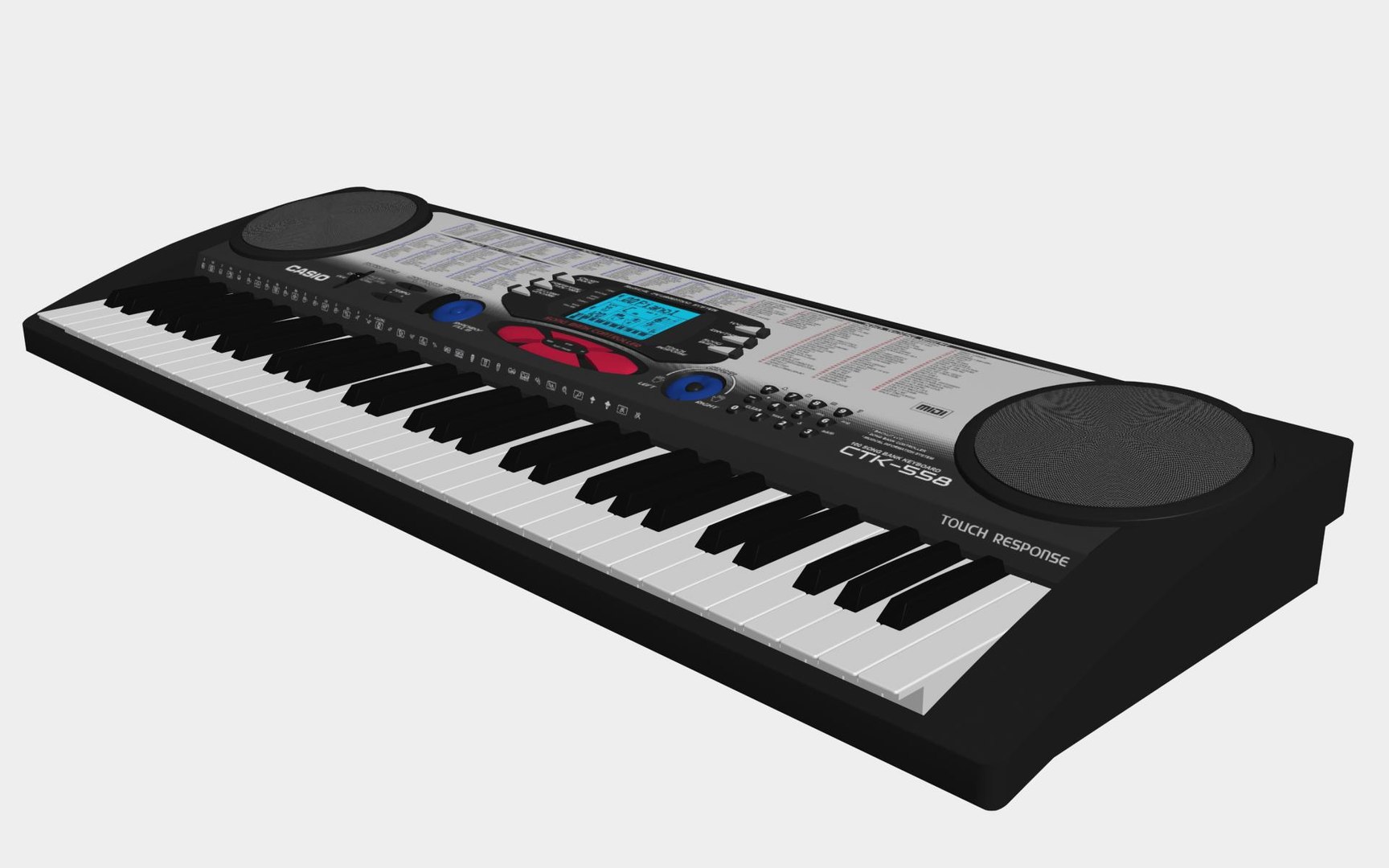 3d Keyboard Synth Synthesizer Model