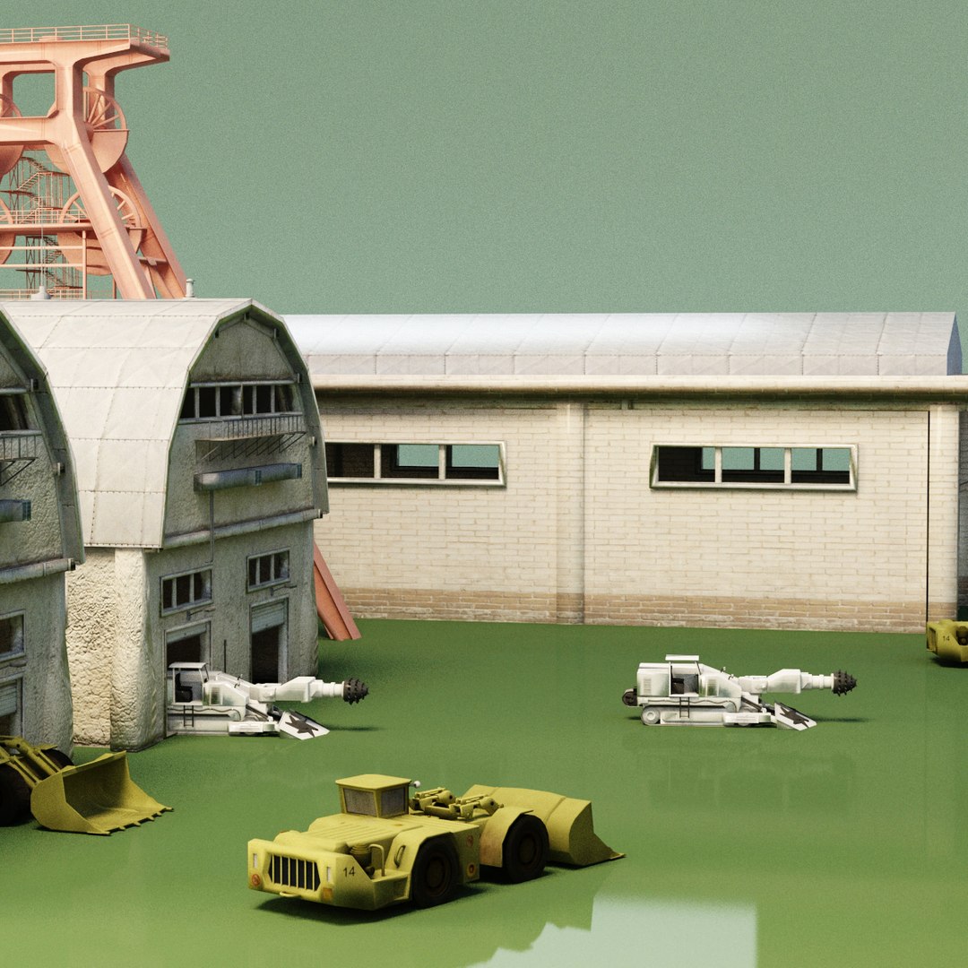 3D Industrial Processing Mineral Model - TurboSquid 1411272