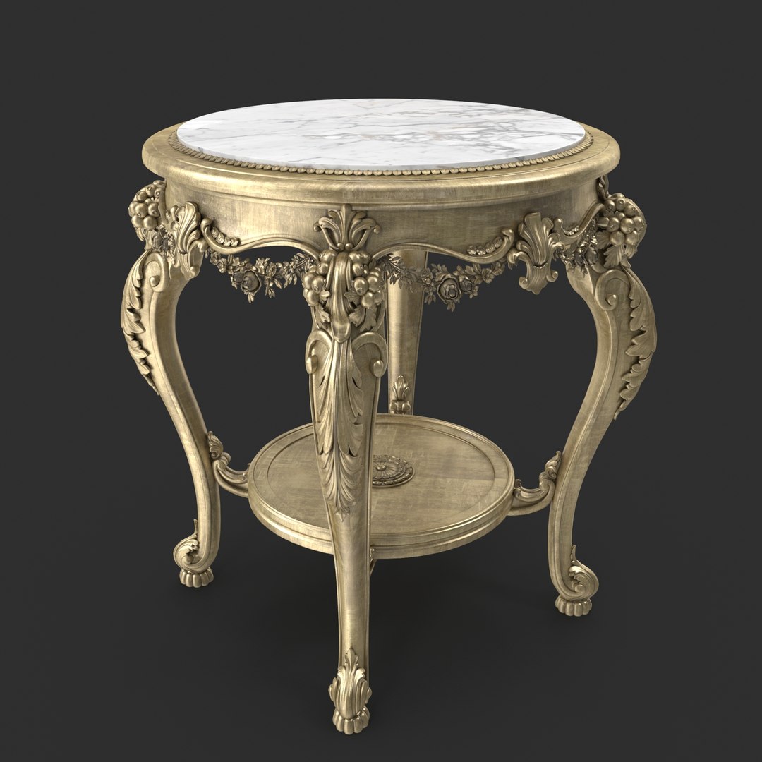 Classical Table Model - TurboSquid 1250403