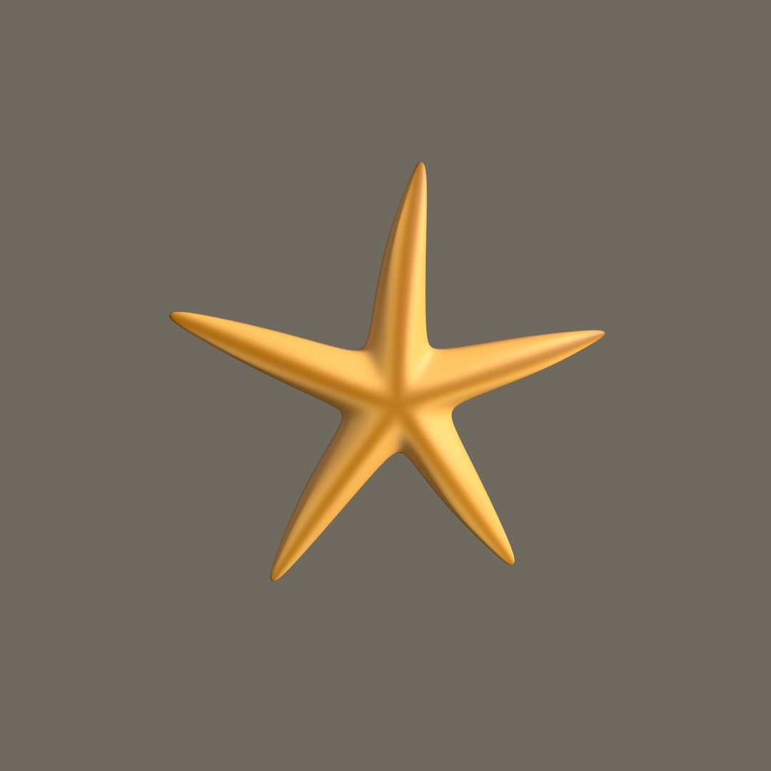 3D Low Poly Cartoon Starfish Model - TurboSquid 2380862