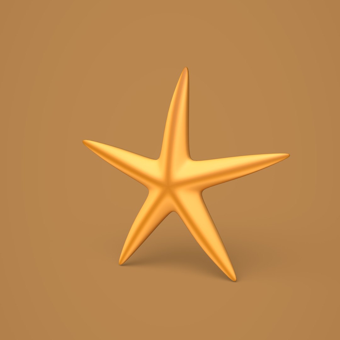 3D Low Poly Cartoon Starfish Model - TurboSquid 2380862