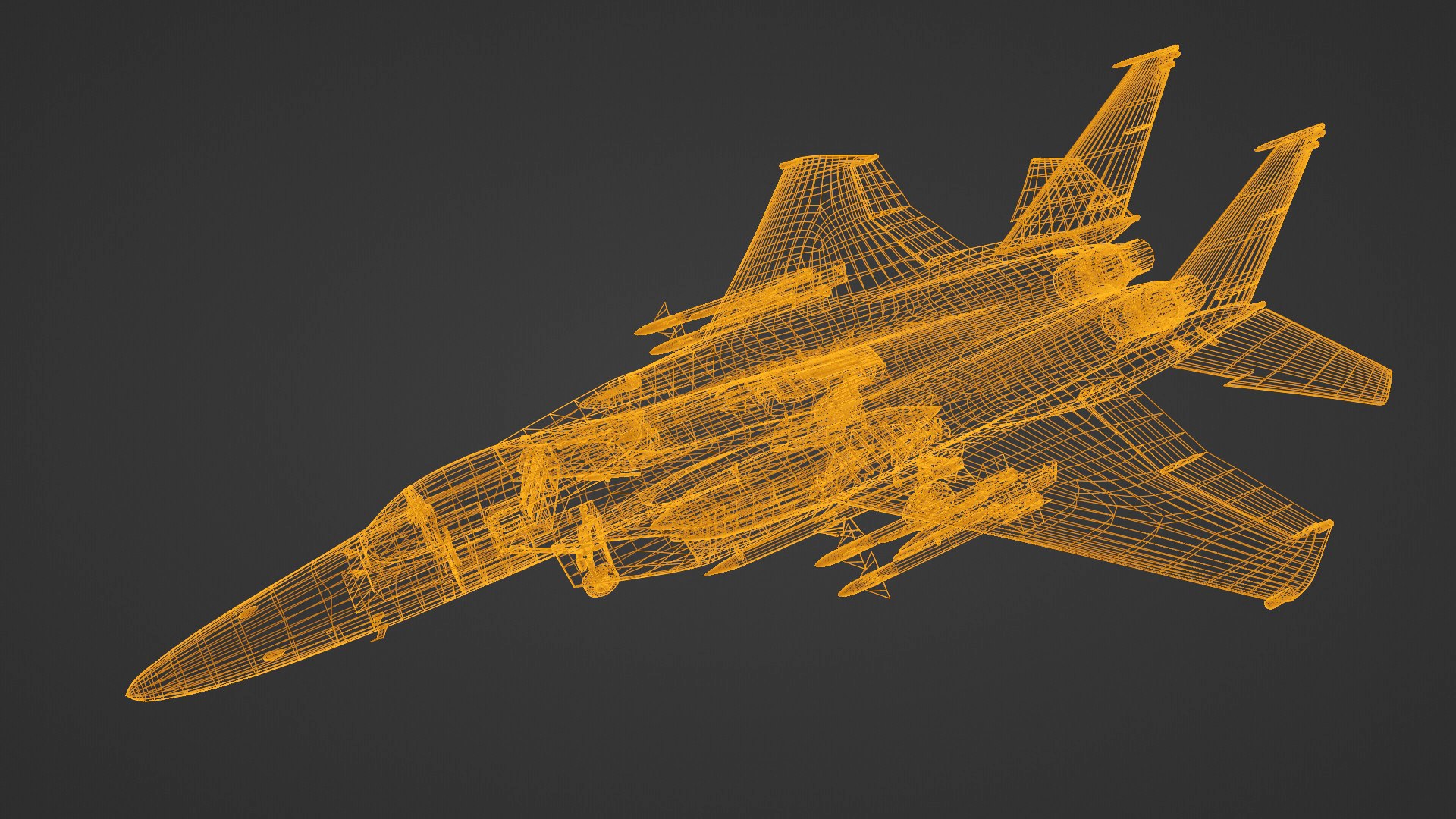 F 15c Strike Eagle 3d Model