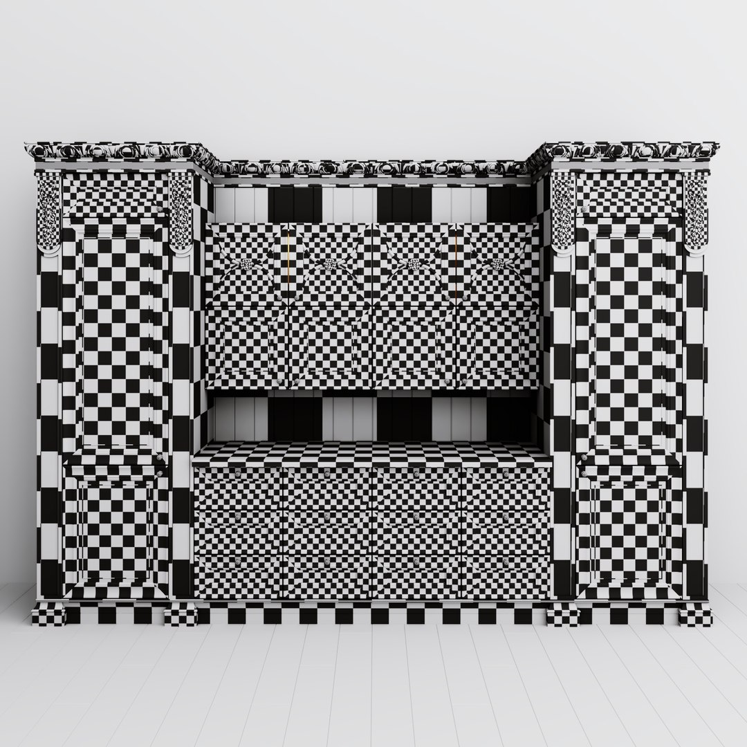 Double Row Kitchen Maria 3D Model - TurboSquid 1622418