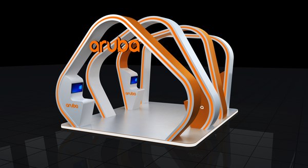 4 side open stand 5x5 3D model - TurboSquid 1980597