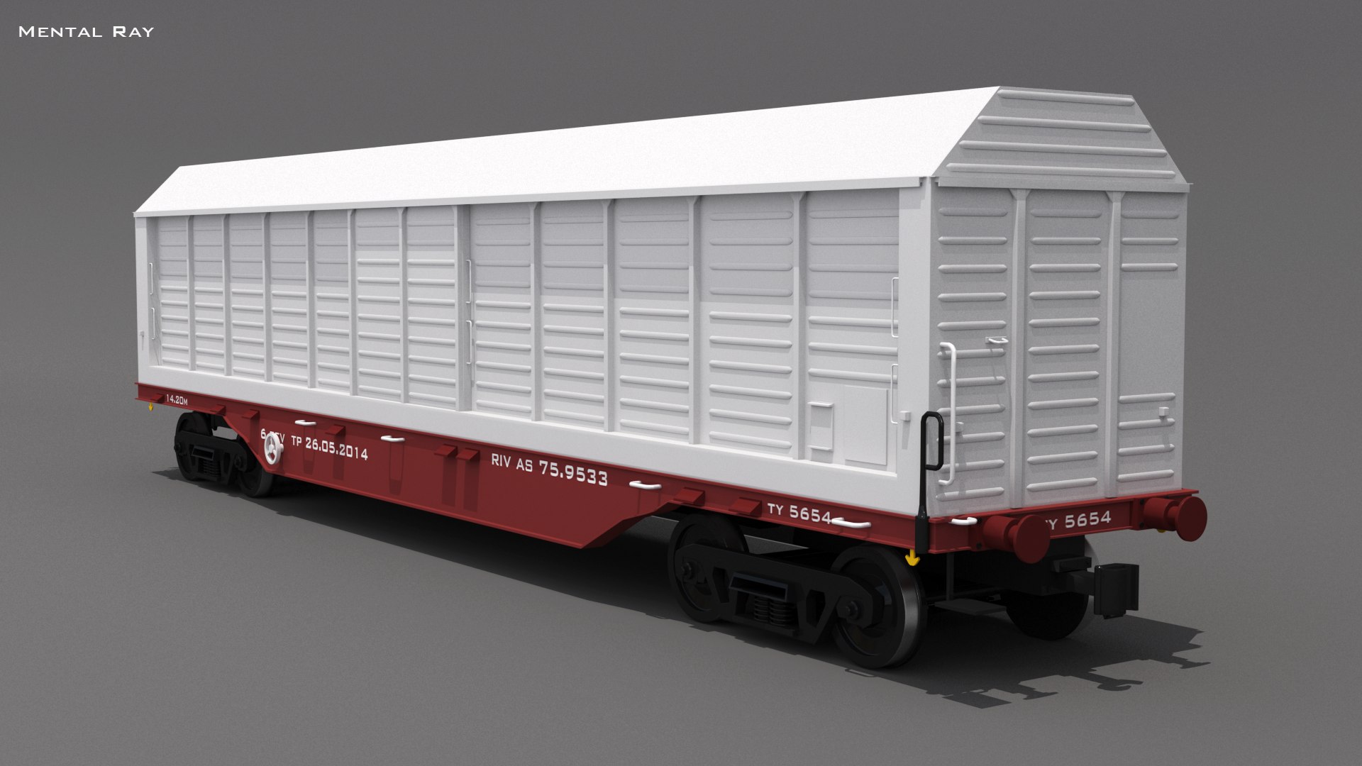 Cargo Railroad Car 3D Model - TurboSquid 1718441