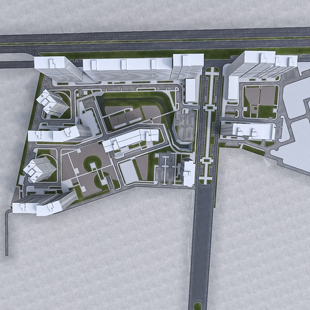 Urban Area 03 3D Model - TurboSquid 1751261