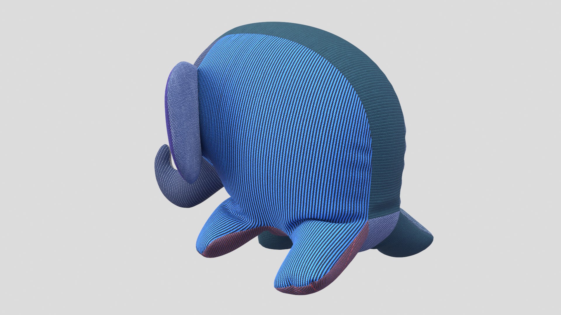 3D Multicolour Elephant Stuffed Toy - TurboSquid 1997823