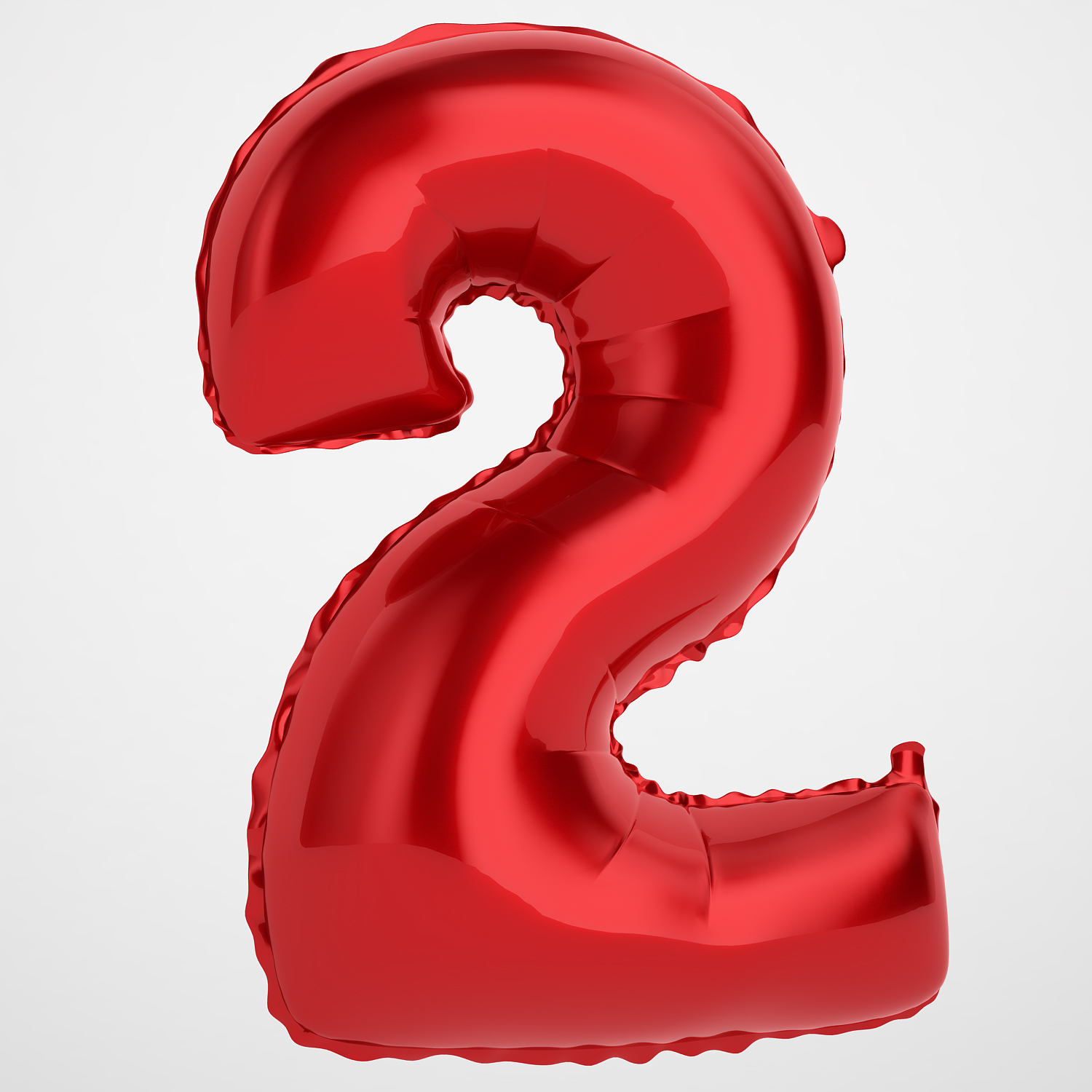 3D foil balloon digit model - TurboSquid 1373453