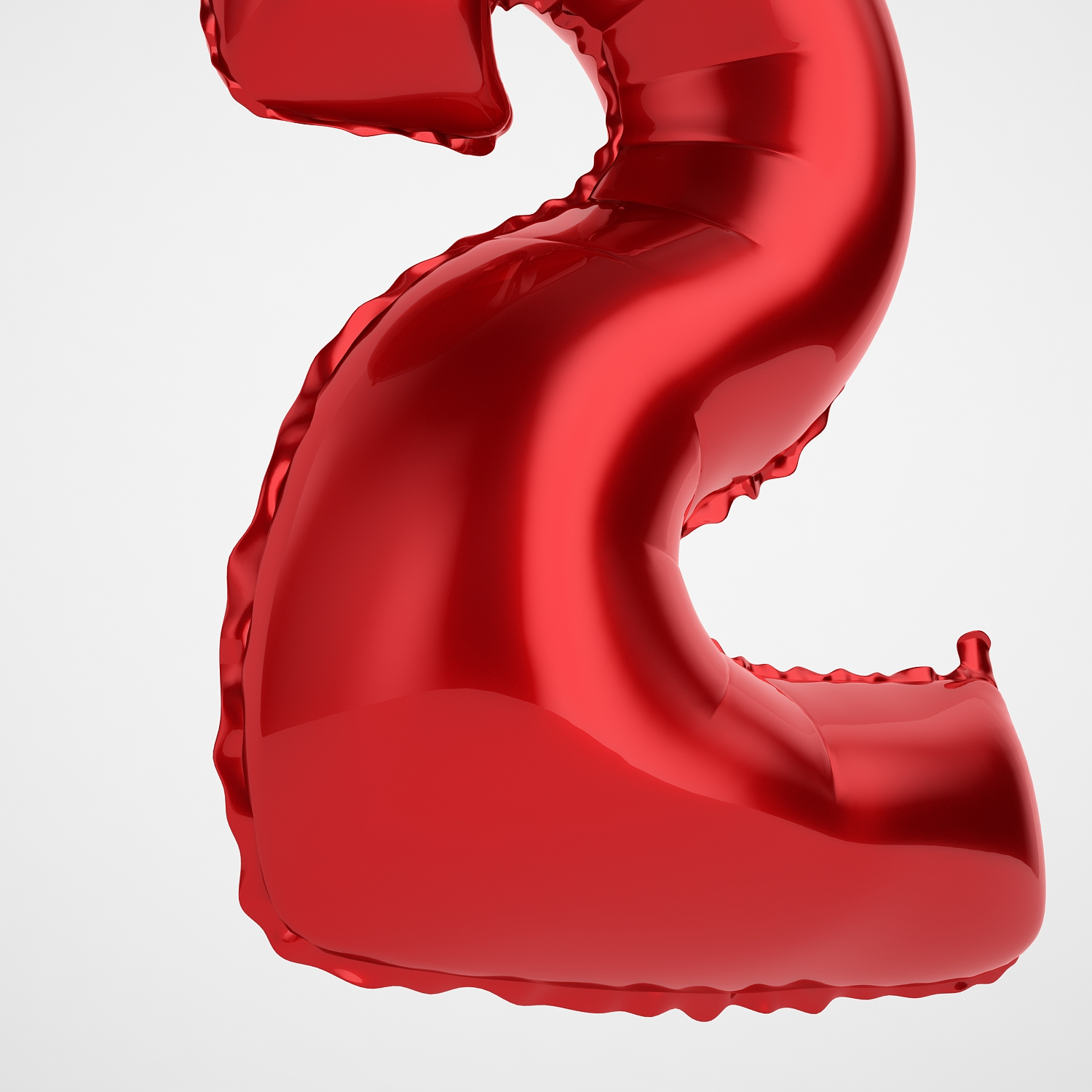 3D foil balloon digit model - TurboSquid 1373453