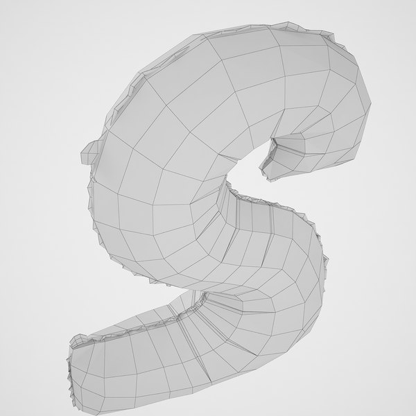 3D foil balloon digit model - TurboSquid 1373453