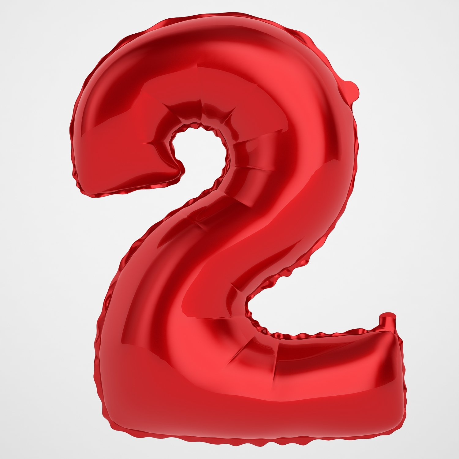 3D foil balloon digit model - TurboSquid 1373453