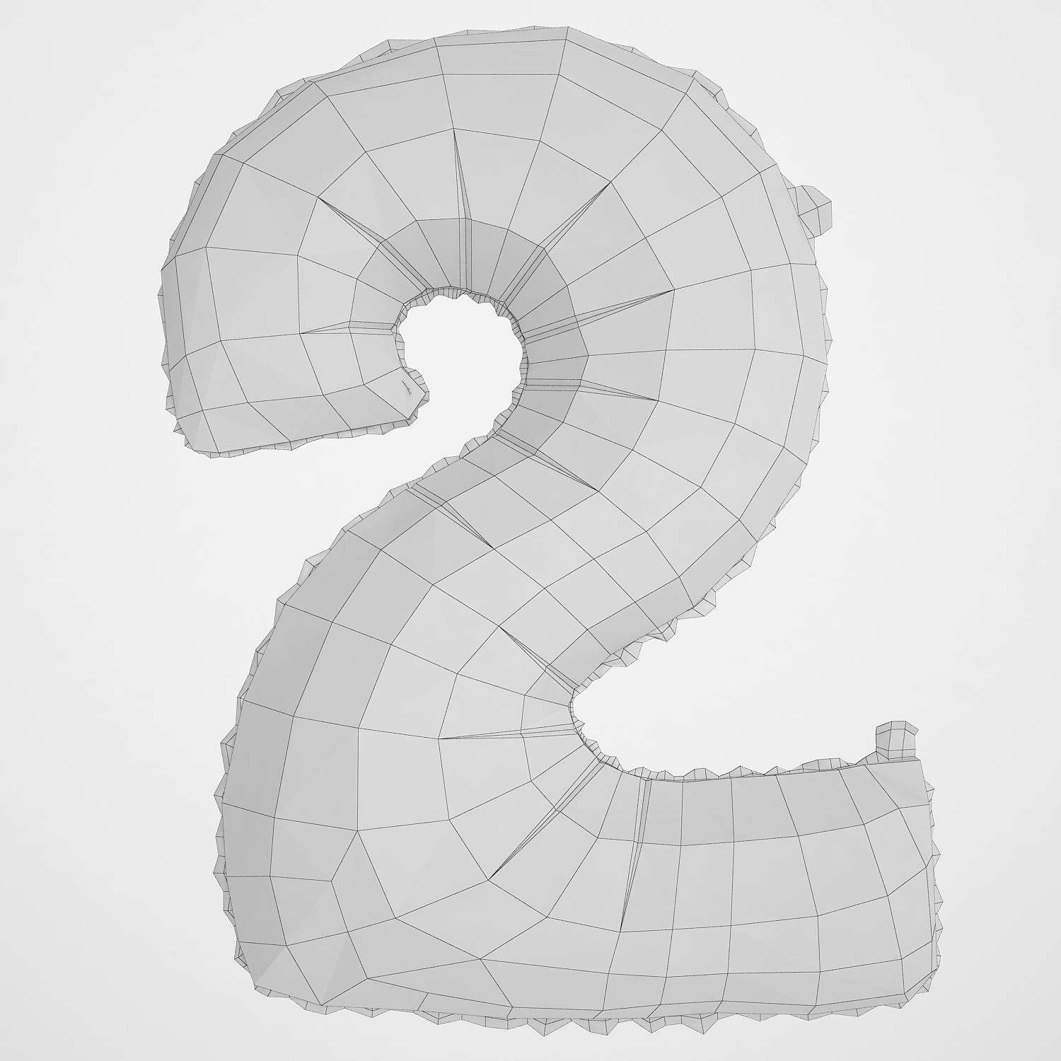 3D foil balloon digit model - TurboSquid 1373453