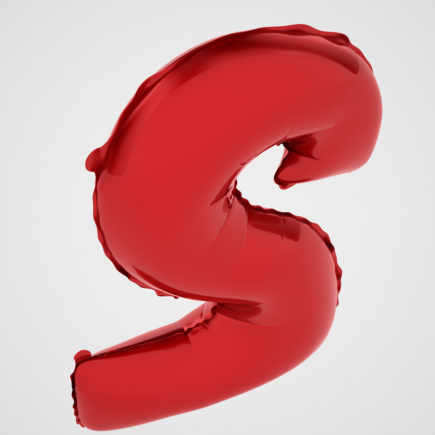 3D foil balloon digit model - TurboSquid 1373453