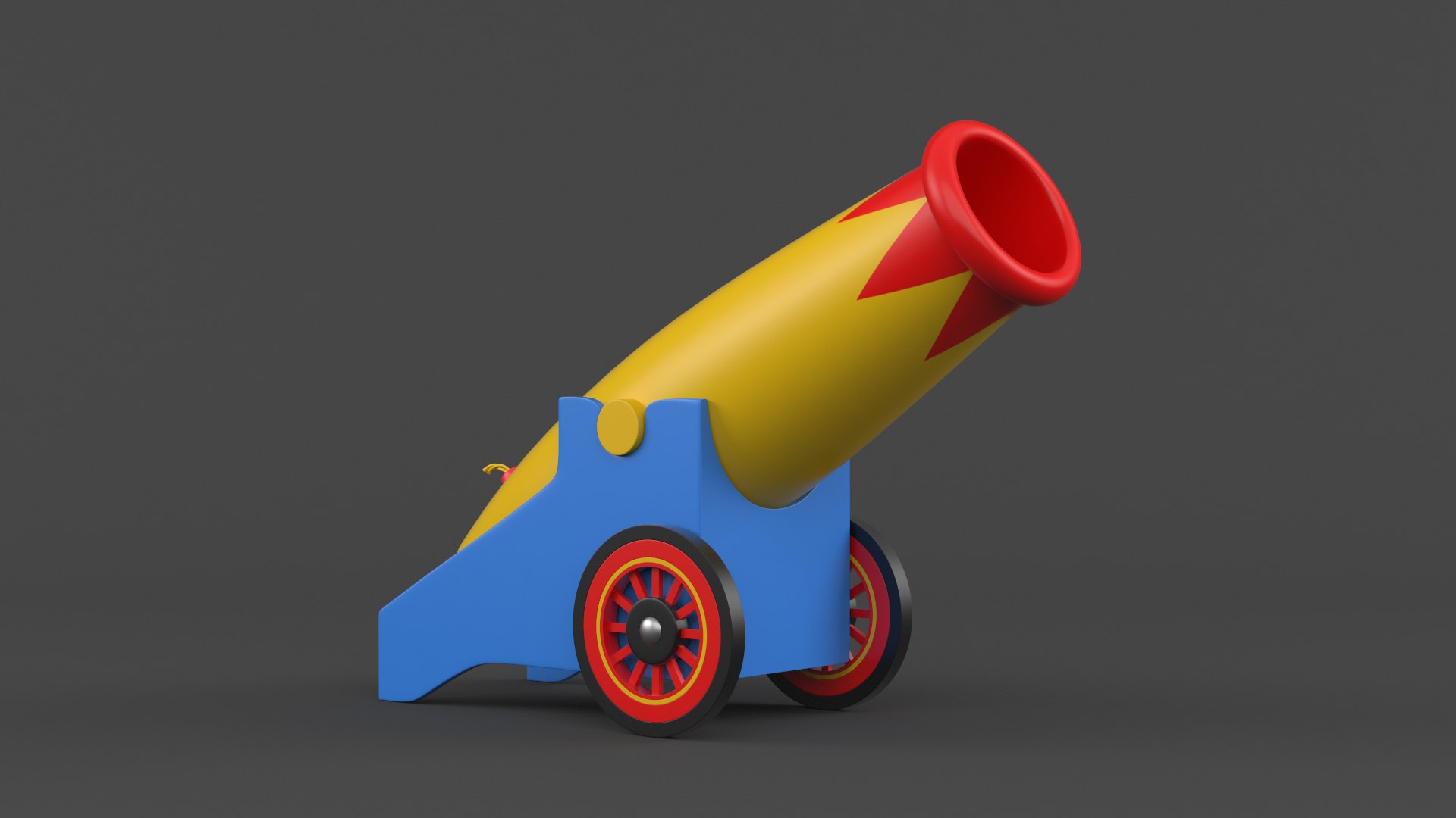 Circus Cannon 3D Model - TurboSquid 2249307