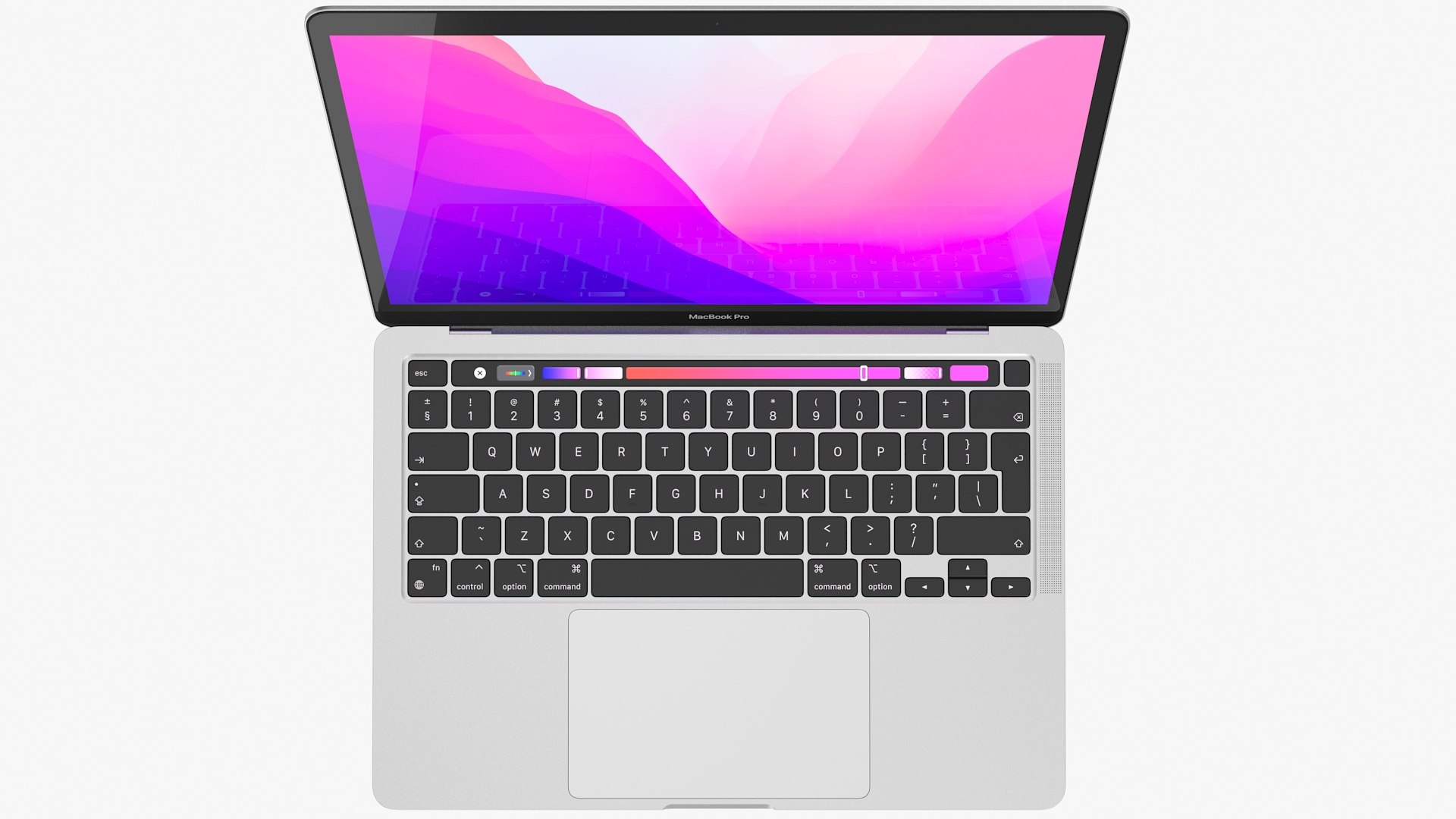 Published Product Apple Macbook Pro 13 M2 2022 Silver Rigged Model ...