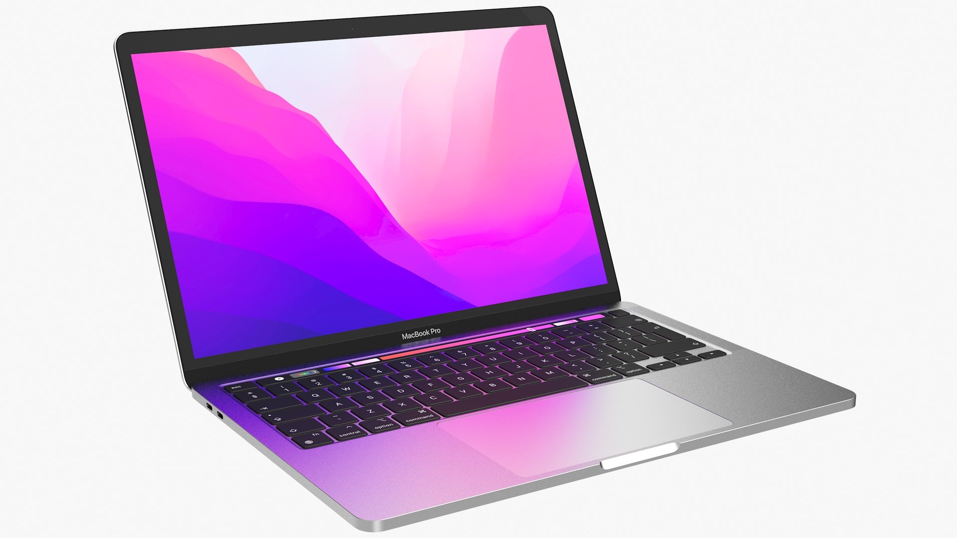 Published Product Apple Macbook Pro 13 M2 2022 Silver Rigged Model ...