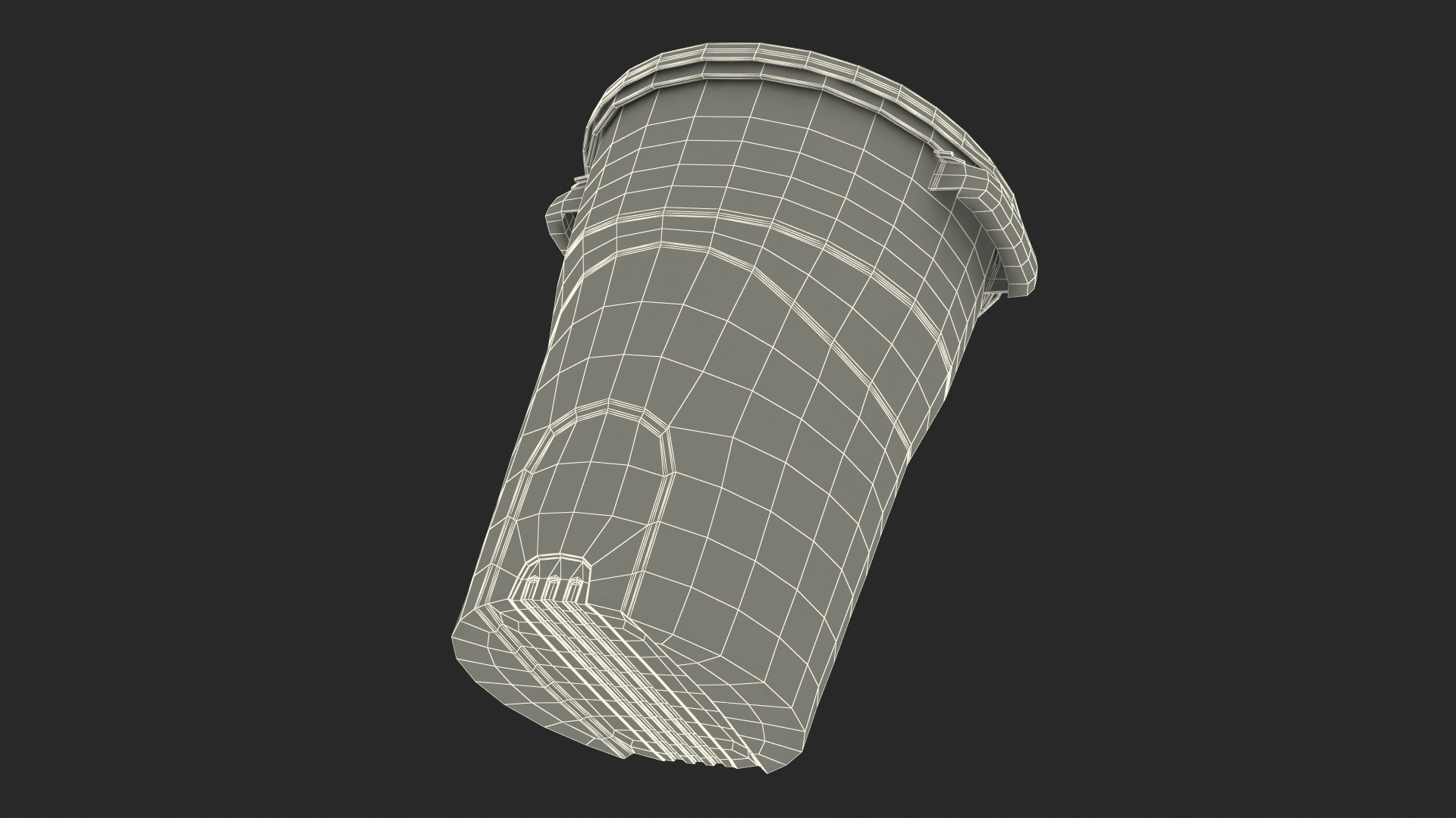 3D Black Round Rubbermaid Trash Can Model - TurboSquid 2082827