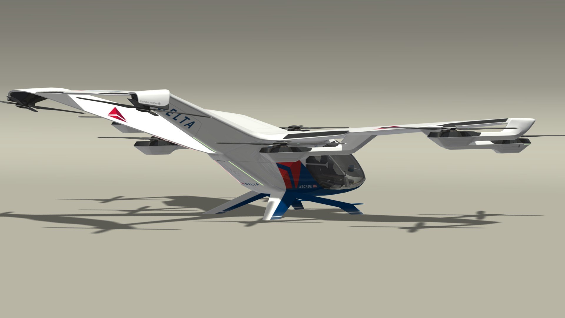 3D CityAirbus Delta Airlines Model - TurboSquid 2009892
