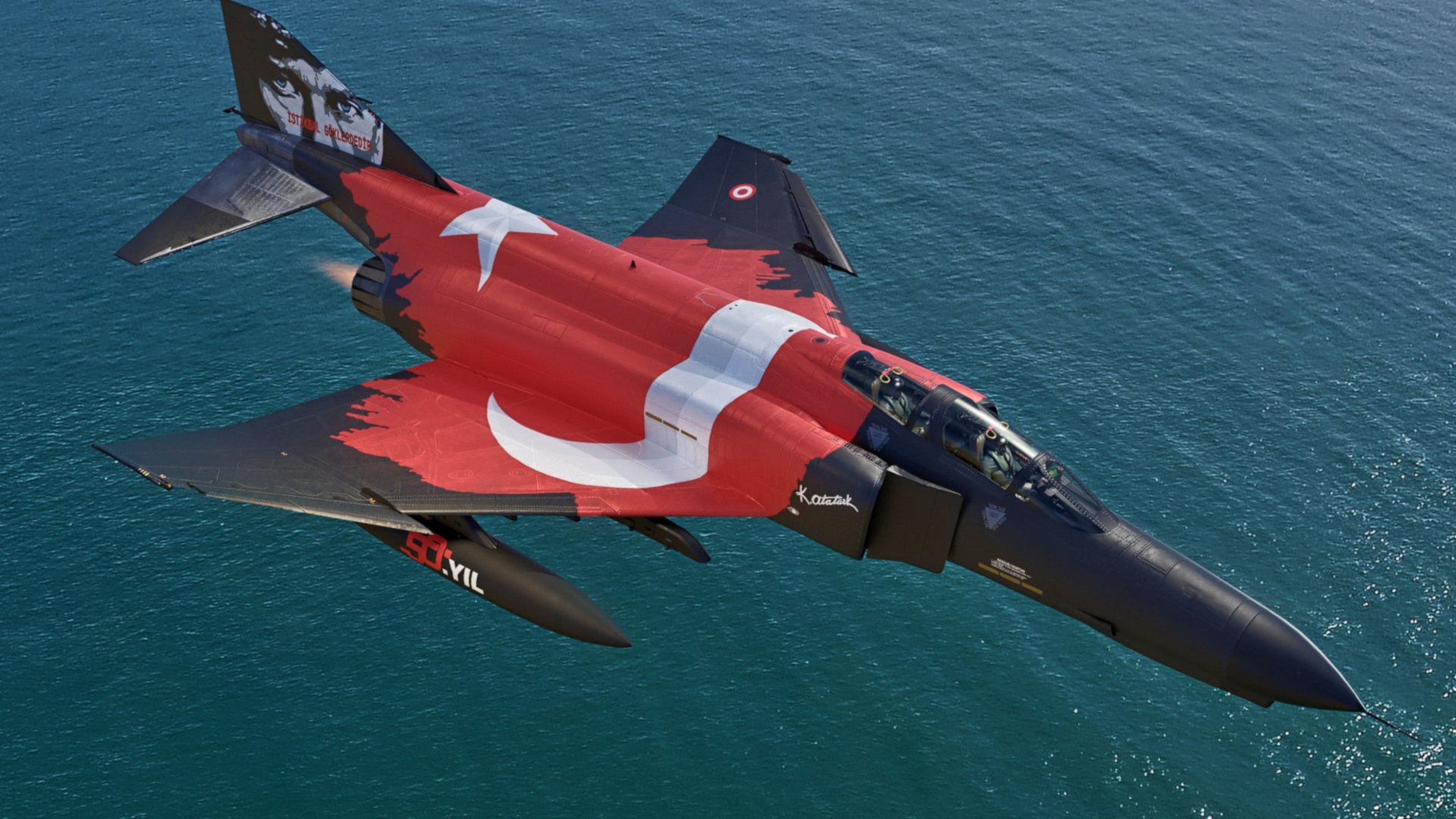 3D Model F4 Phantom 2 Turkey - With Cockpit - Fully Rigged - High ...