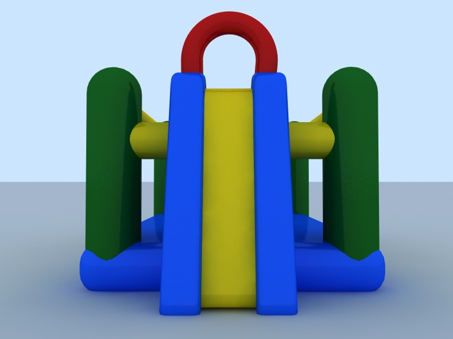 inflatable slide 3d c4d