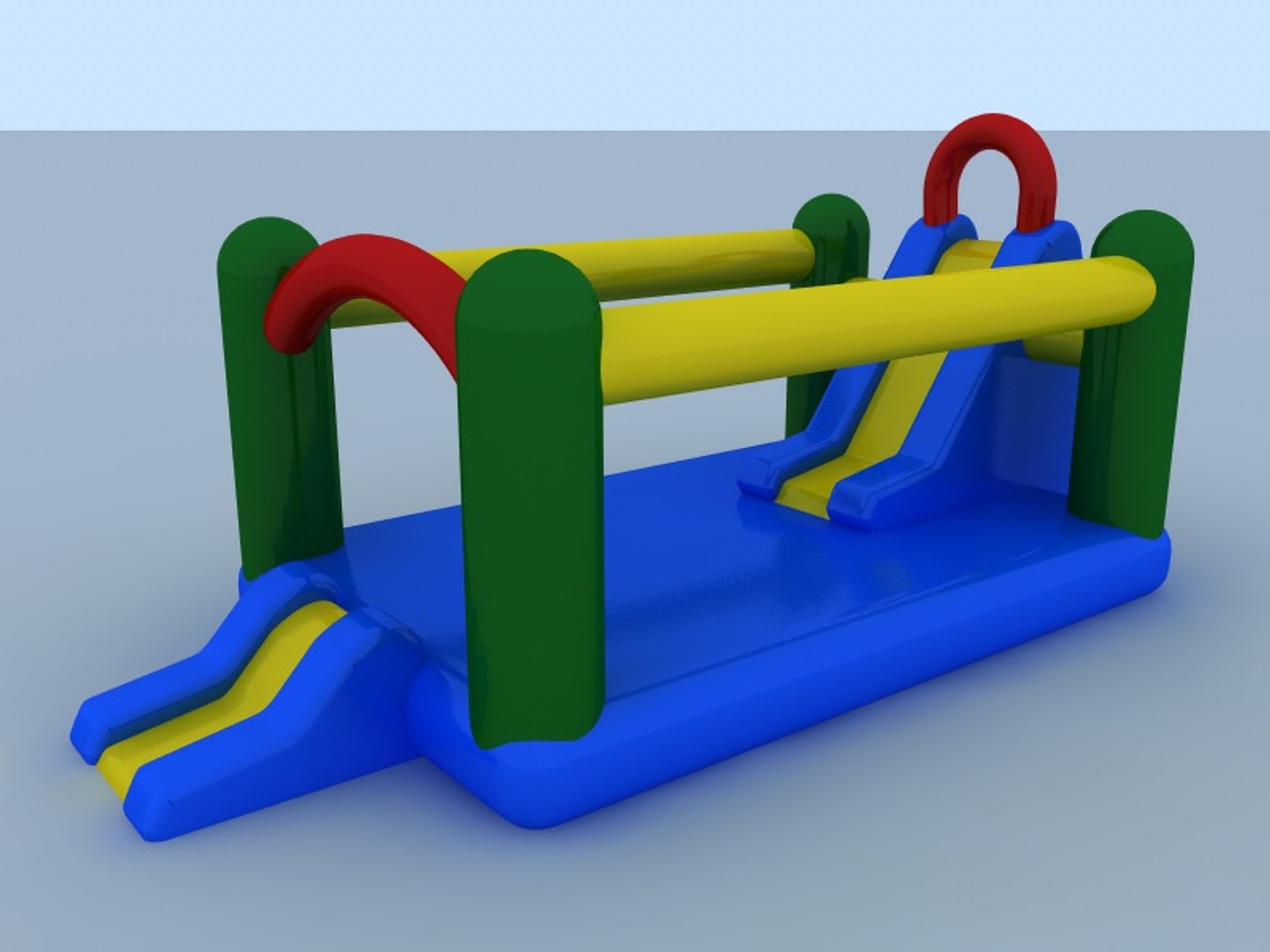 inflatable slide 3d c4d
