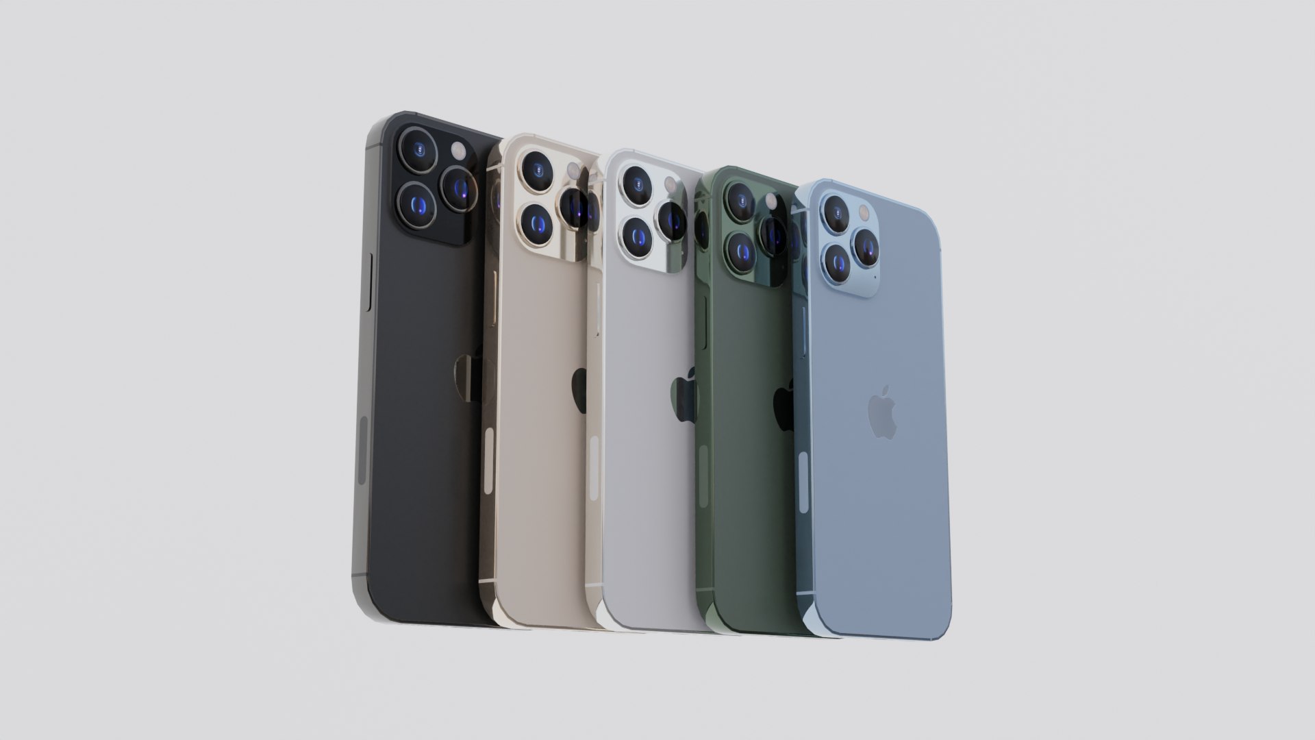 Iphone 13 Models with all Colors 4K3D模型 - TurboSquid 1952469