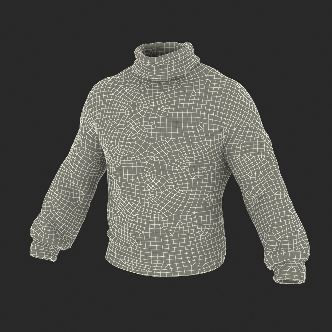 3d Model Wool Sweater Blue