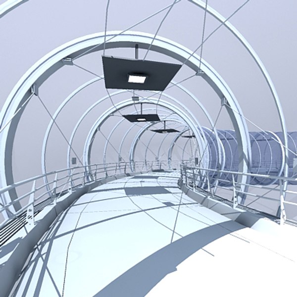 3ds max space tunnel structures
