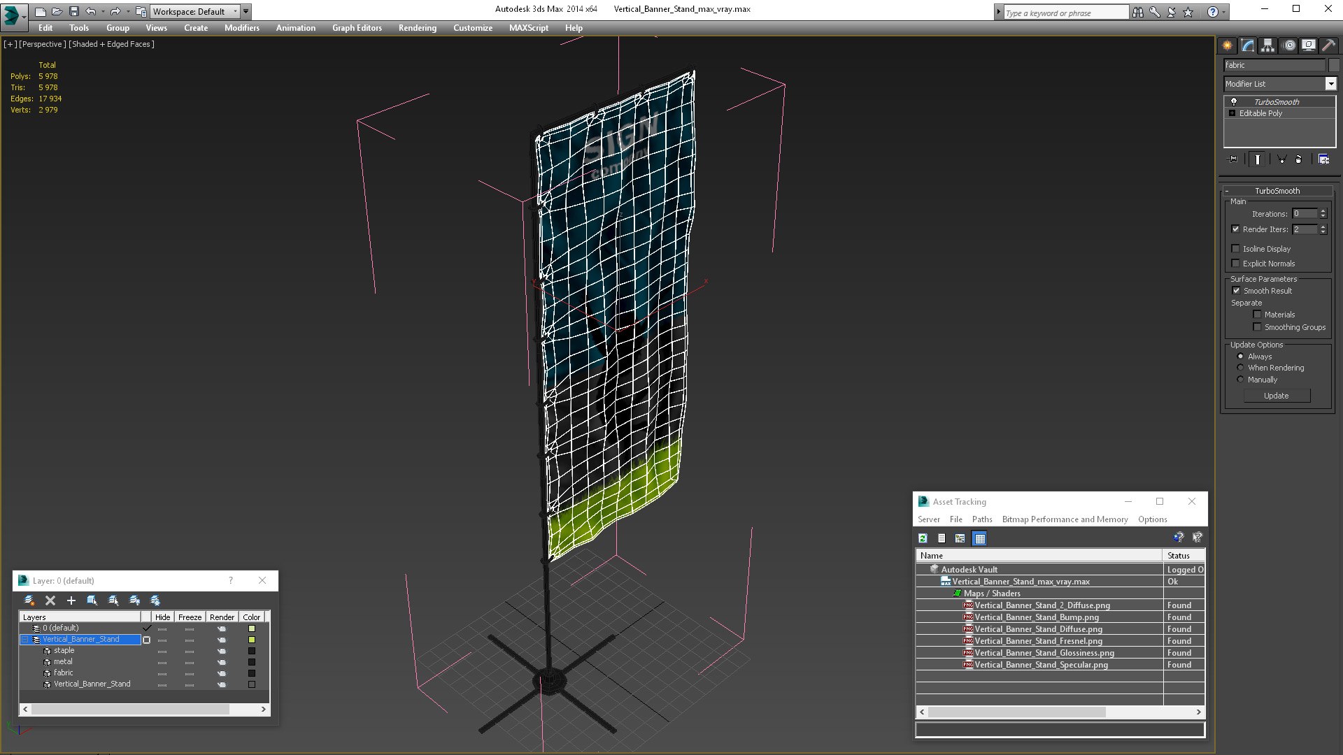 Vertical Banner Stand 3D Model - TurboSquid 2235890