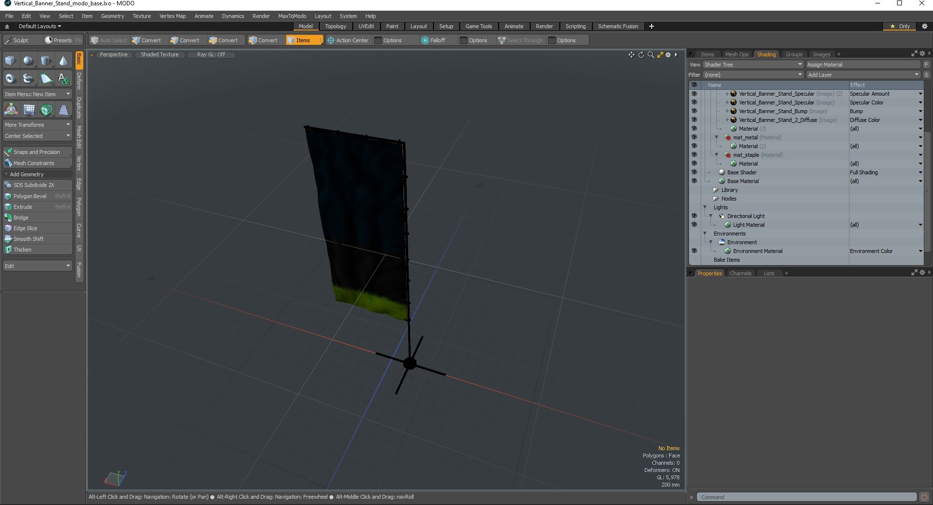 Vertical Banner Stand 3D Model - TurboSquid 2235890