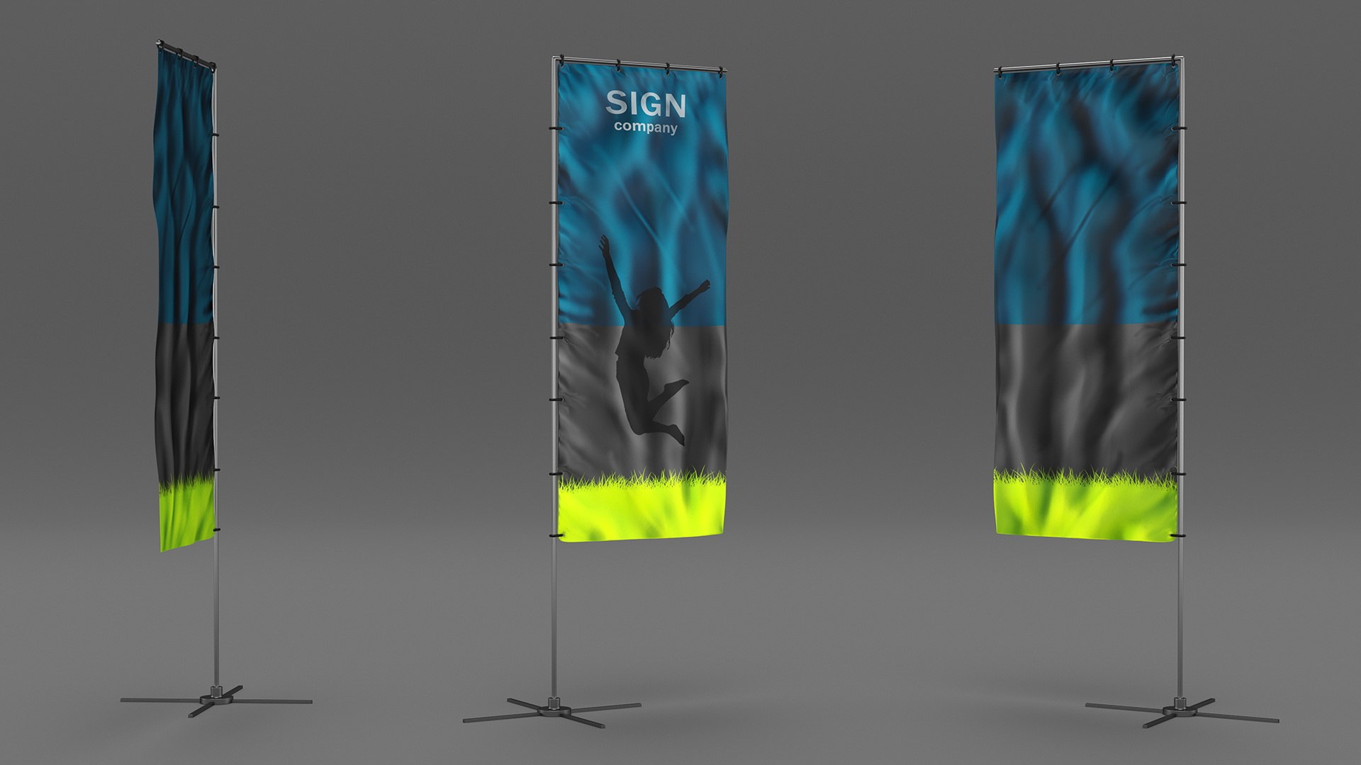 Vertical Banner Stand 3D Model - TurboSquid 2235890