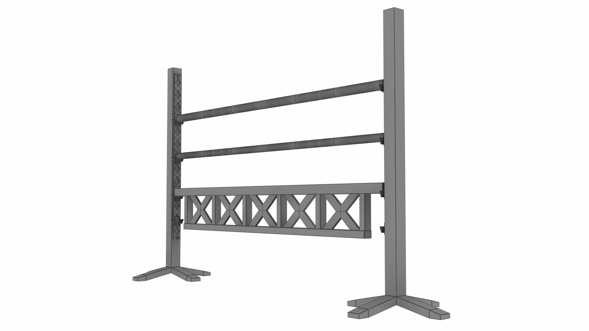 Horse Riding Arena Jumping Stand 1 3D Model - TurboSquid 2145930