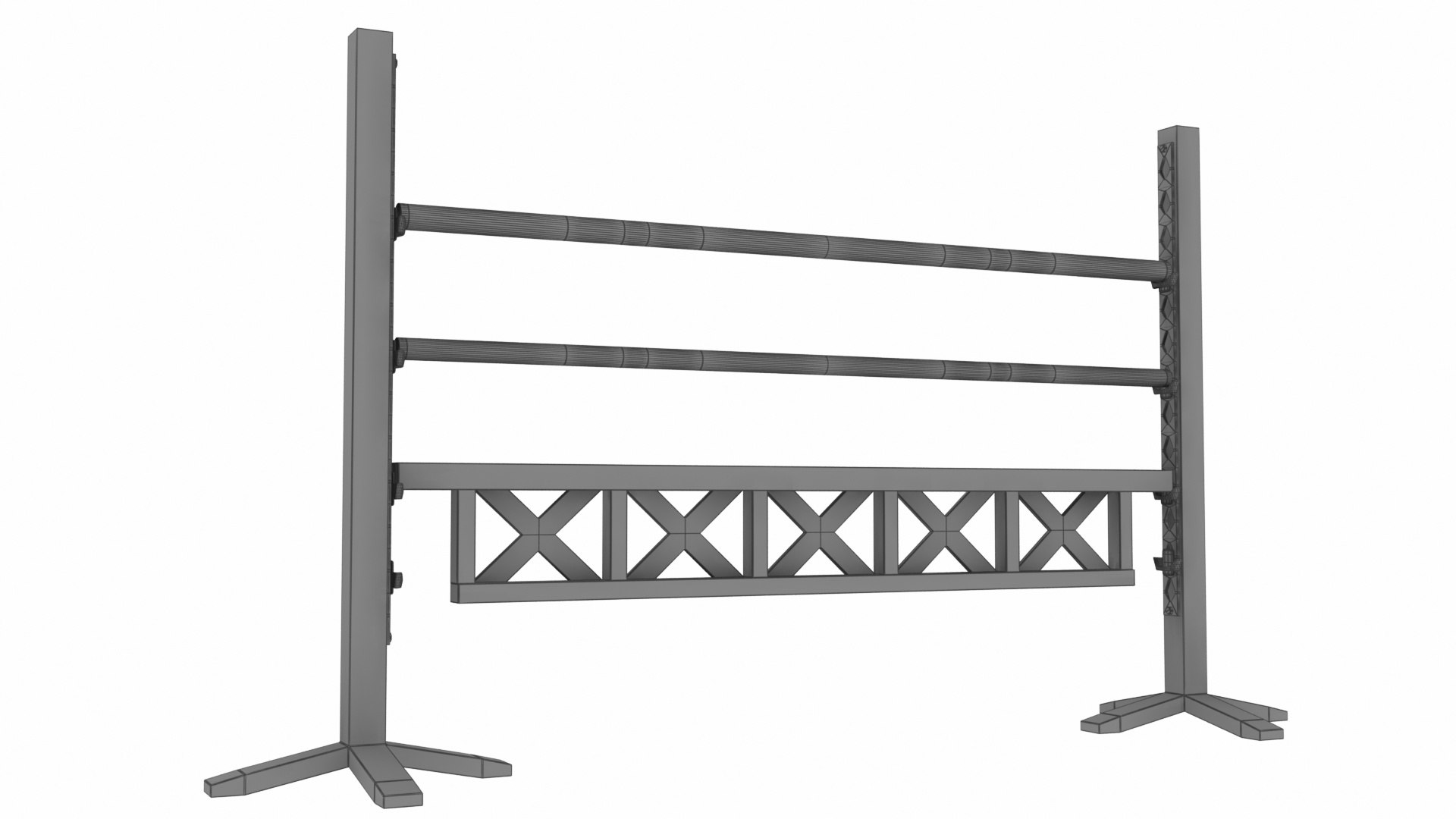 Horse Riding Arena Jumping Stand 1 3D Model - TurboSquid 2145930