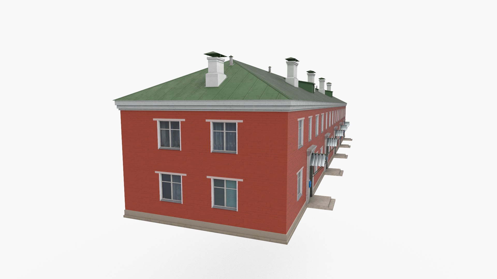 3D Two-storey Residental House Model - TurboSquid 2072371