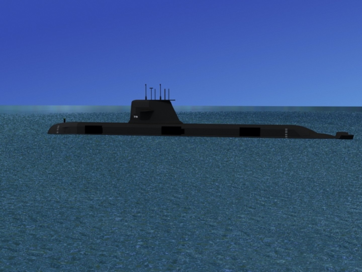subs collins class submarines 3d model