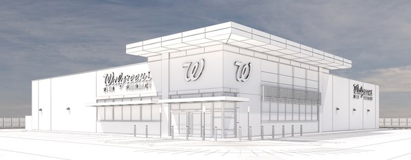 Walgreens building site 3D model - TurboSquid 1238932