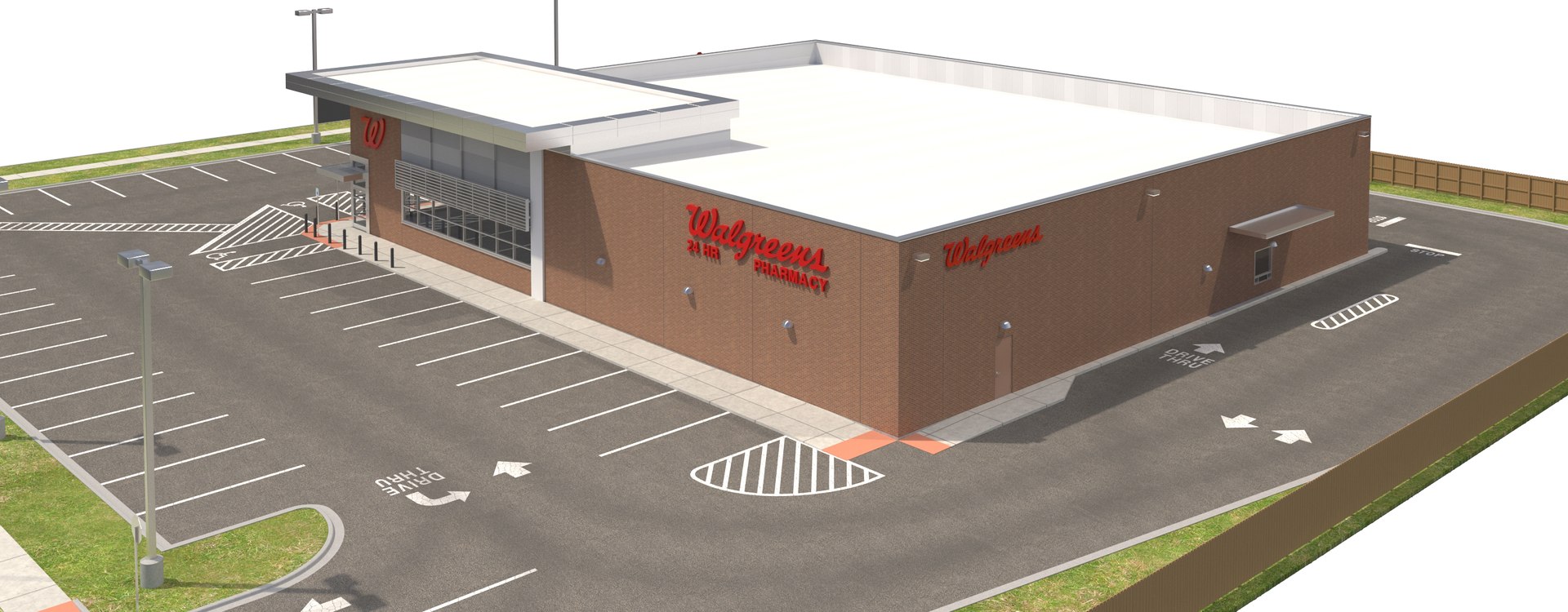Walgreens Building Site 3D Model - TurboSquid 1238932